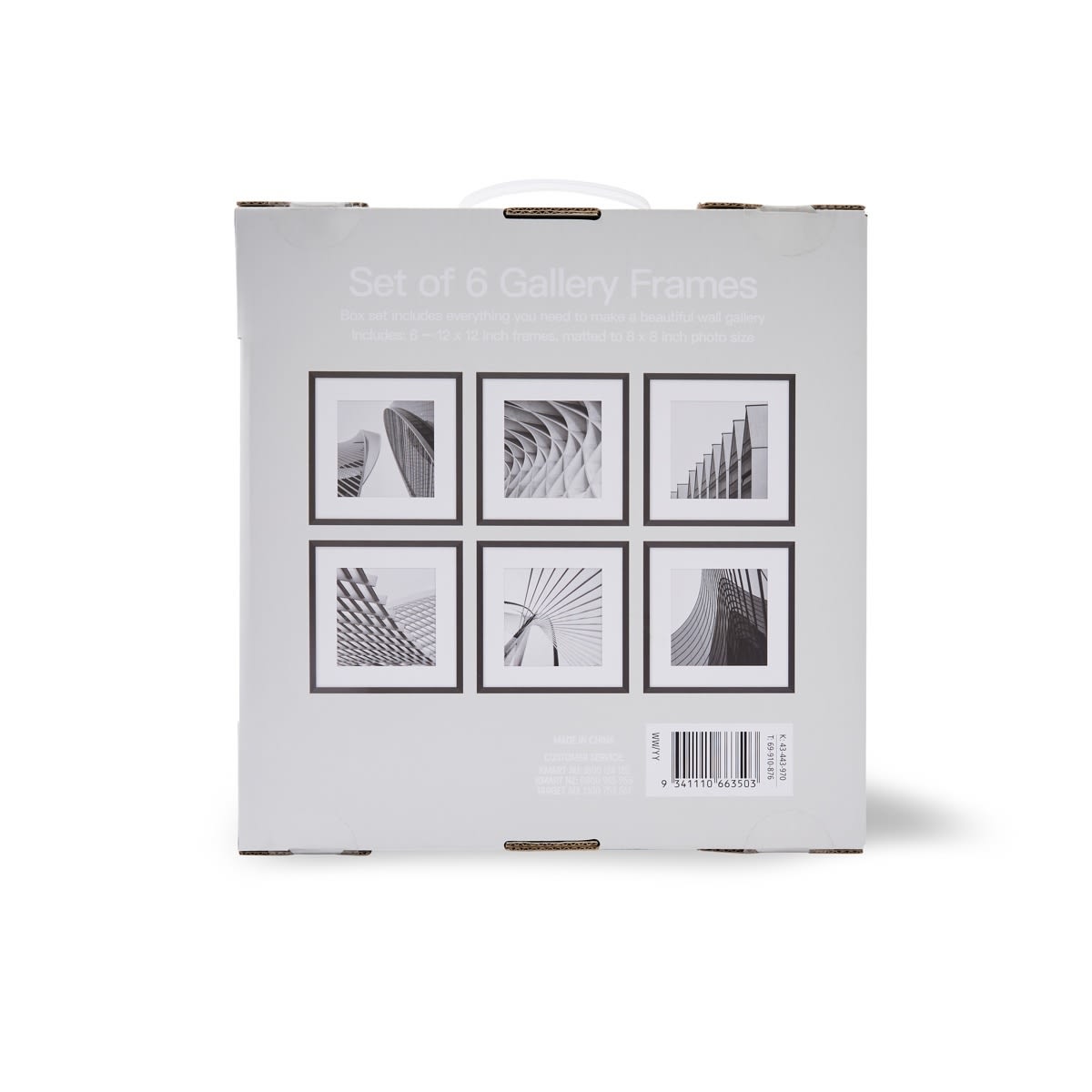 Set of 6 Gallery Frames - Black - Kmart