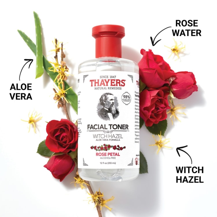 Thayers Rose Petal Alcohol Free Facial Toner 355ml - Witch Hazel and ...