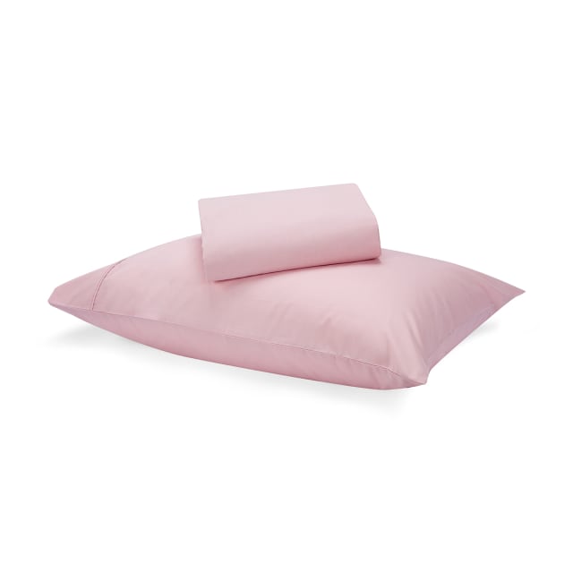 180 Thread Count Sheet Set - Single Bed, Pink - Kmart