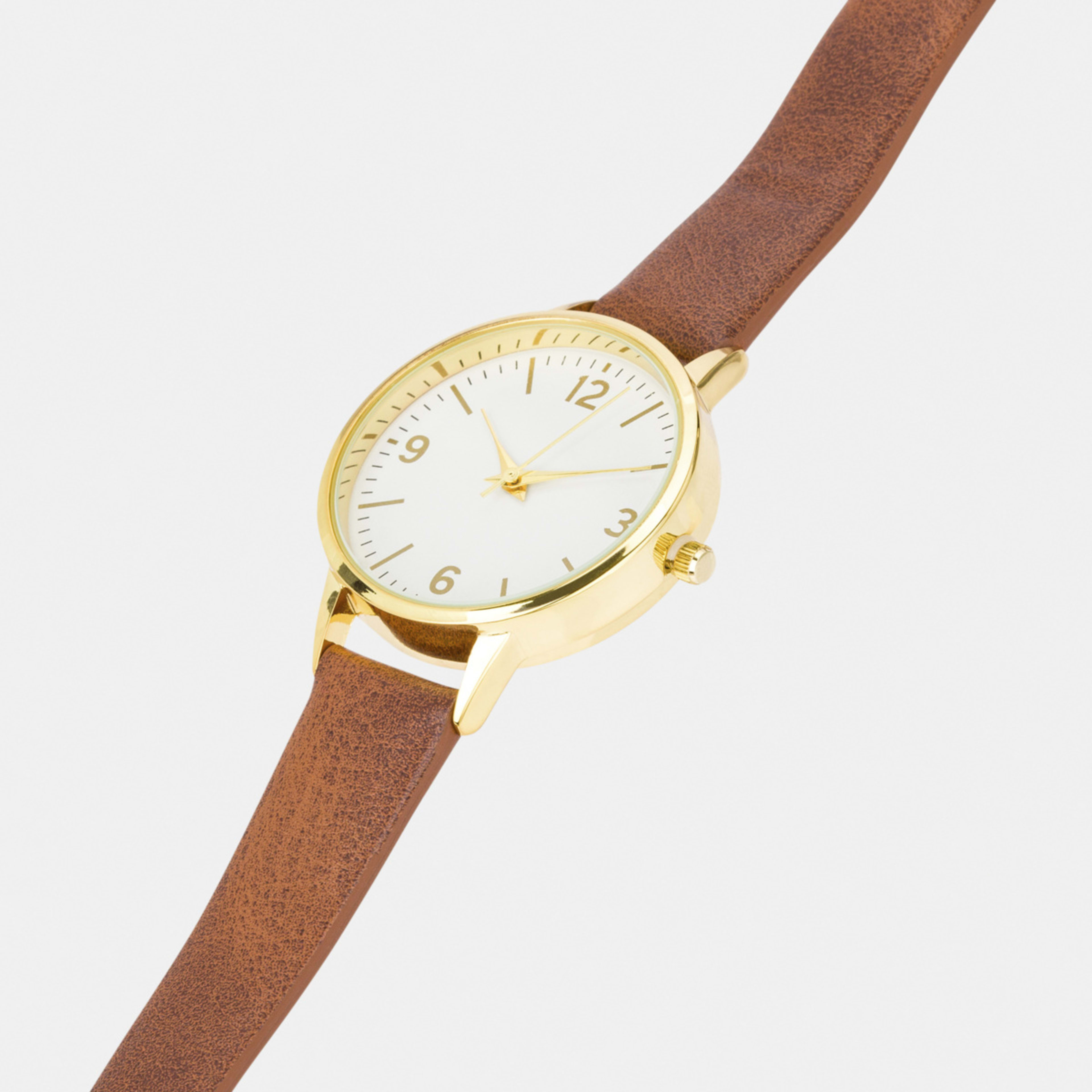 Skinny Watch - Brown & Gold Look - Kmart