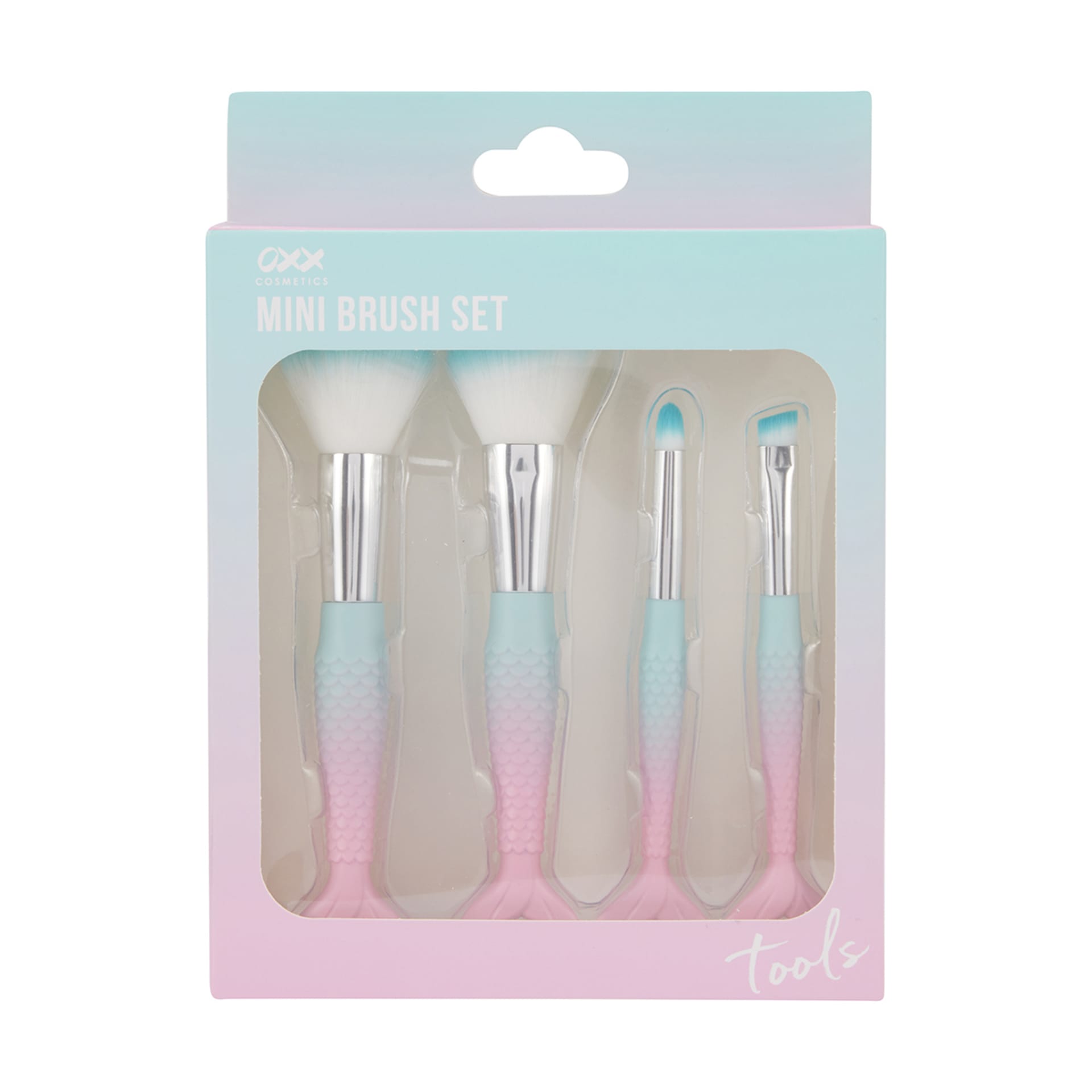 Oxx Cosmetics 4 Pack Mini Brush Set Mermaid Kmart