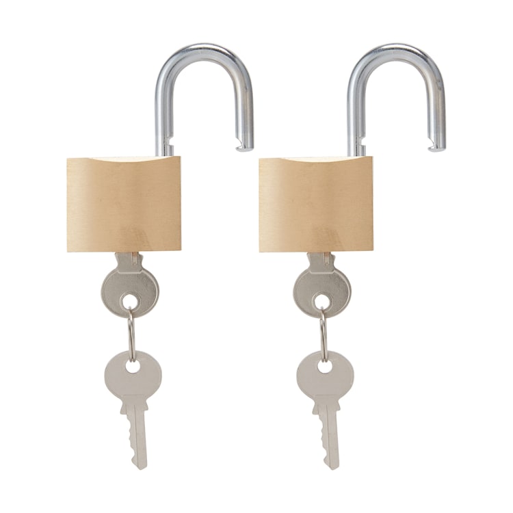 2 Pack 38mm Brass Padlock - Kmart