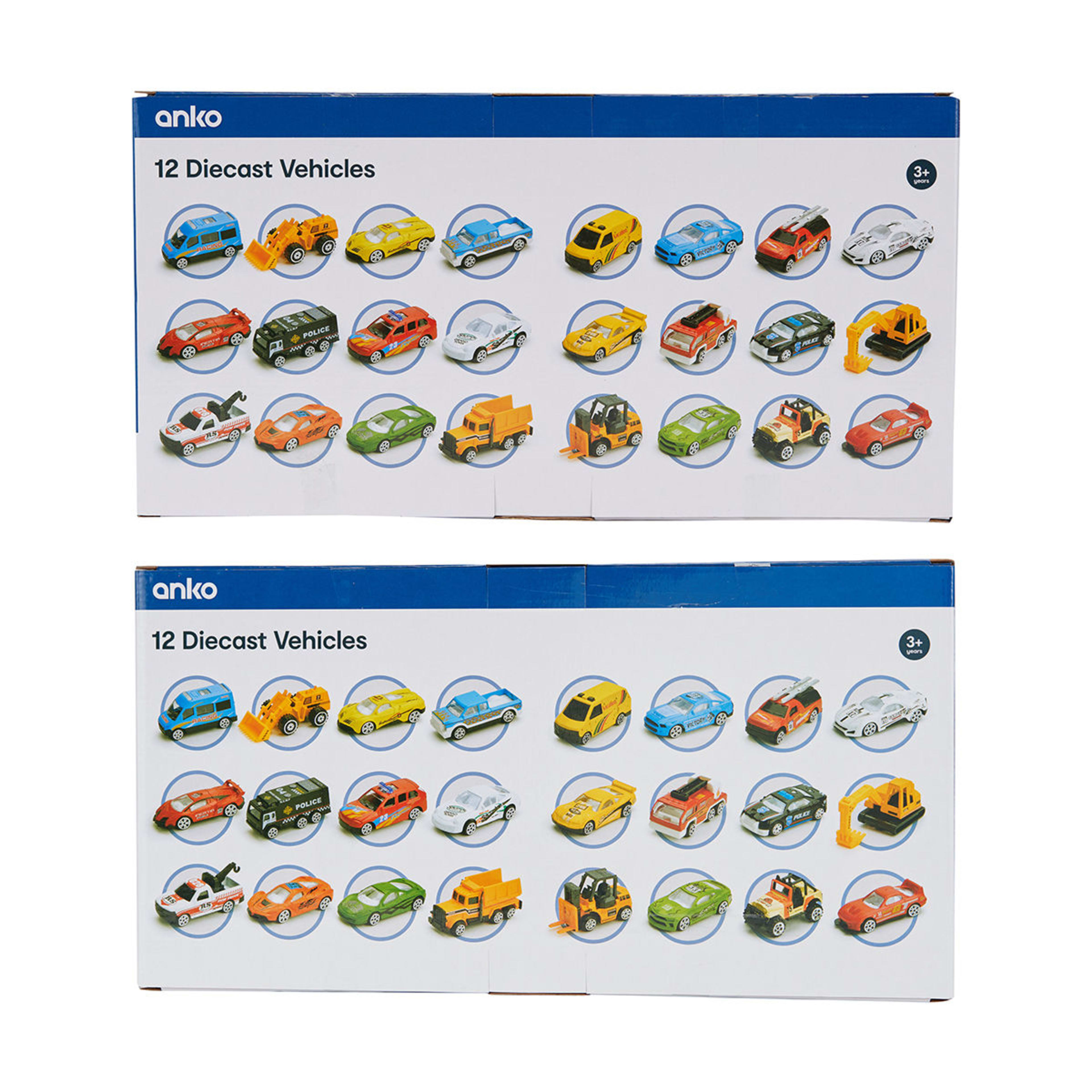 12 Pack Diecast Vehicles - Assorted - Kmart