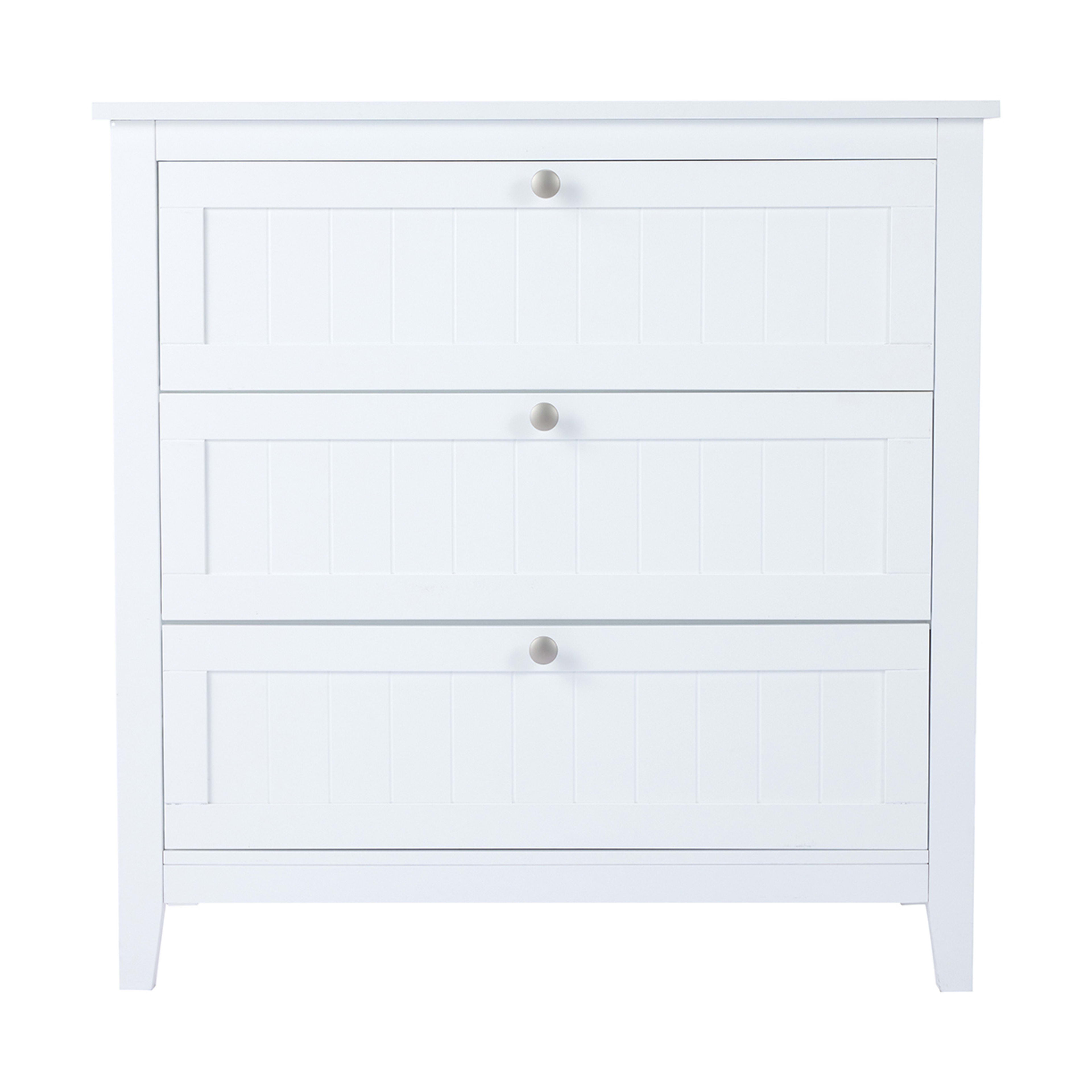 Hamptons 3 Drawer Chest - Kmart