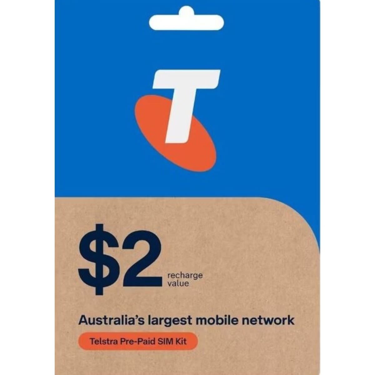 Telstra $2 Pre-Paid SIM Starter Kit - Kmart