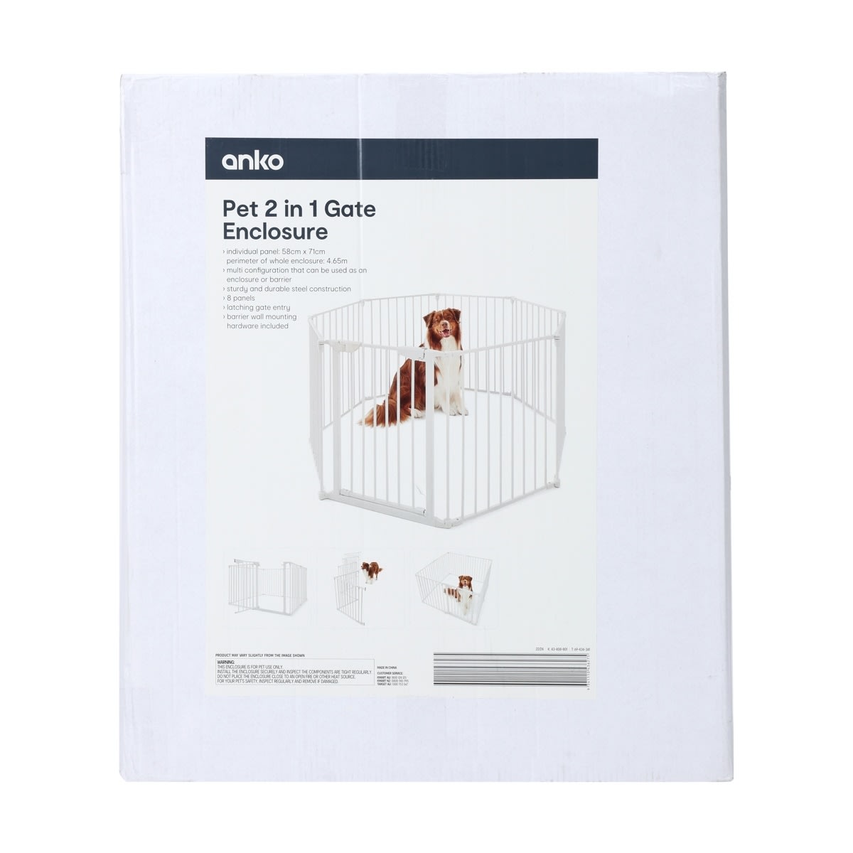 Pet 2-in-1 Gate and Enclosure - Kmart