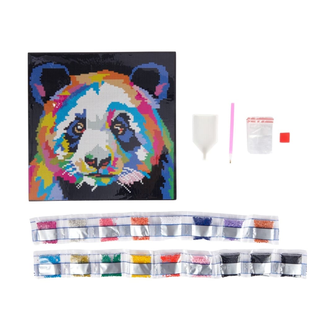 Sparkle Gem Art - Neon Panda - Kmart