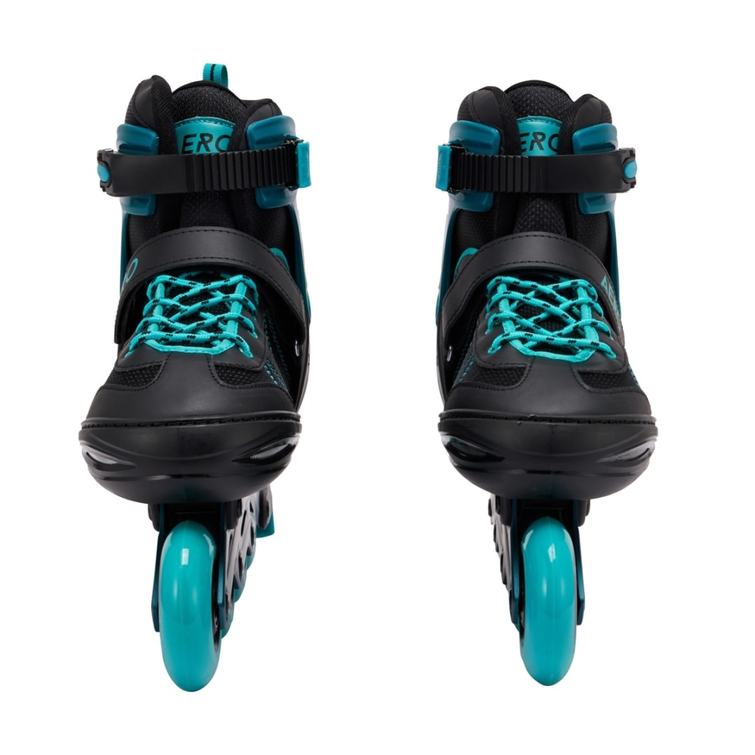 Inline Skates - Black and Teal, Size 8 to 11 - Kmart