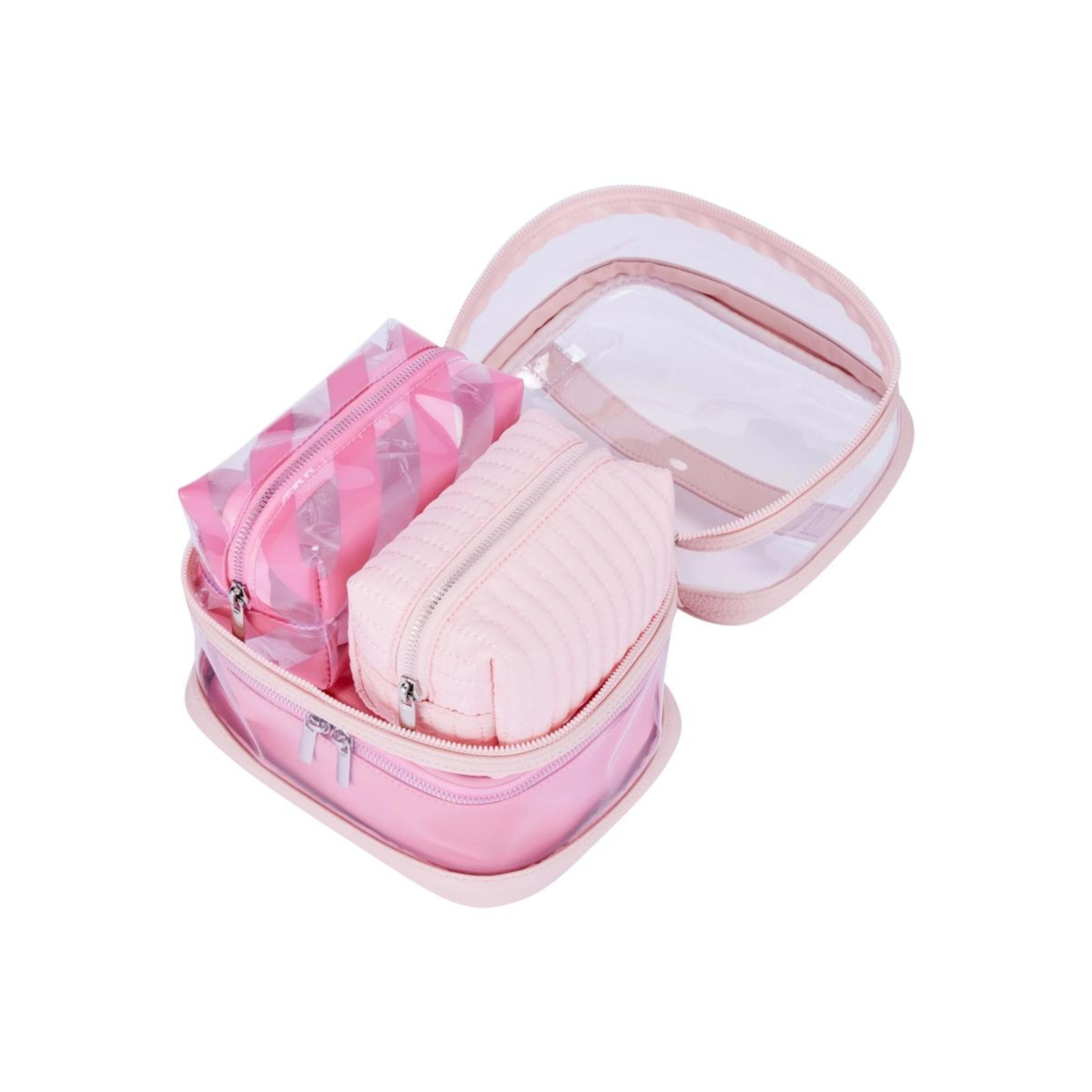 OXX Cosmetics 4 Piece Makeup Bag - Pink - Kmart