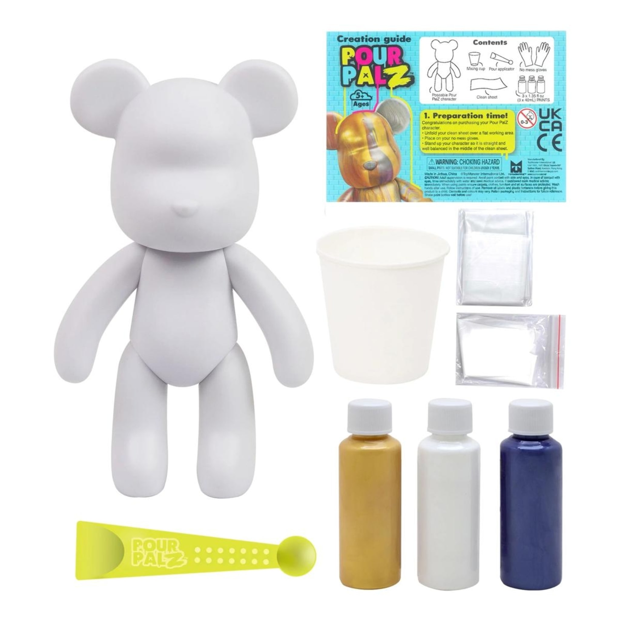 Pour Palz Large Paint Bear - Assorted - Kmart