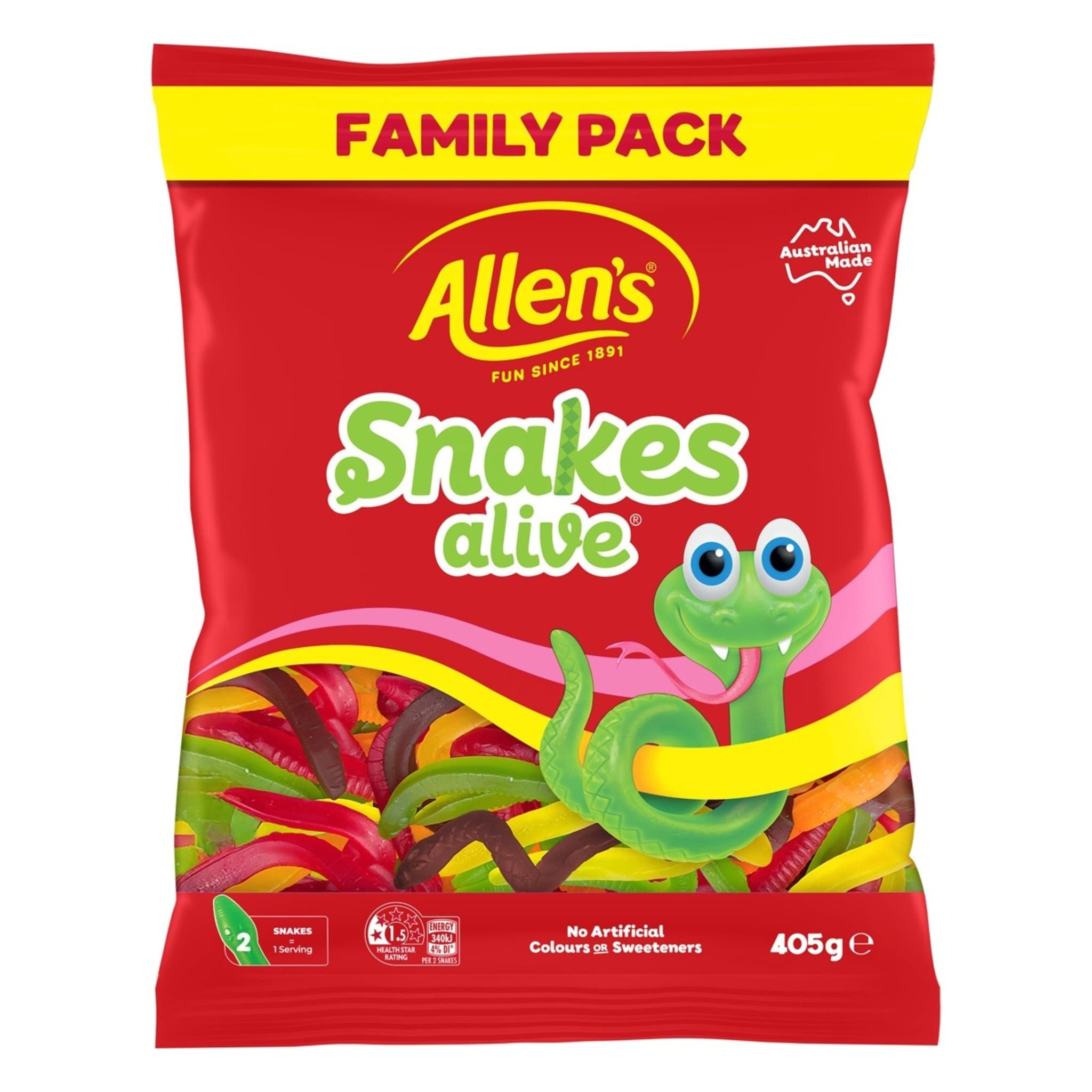 Allen's Snakes Alive 405g - Kmart