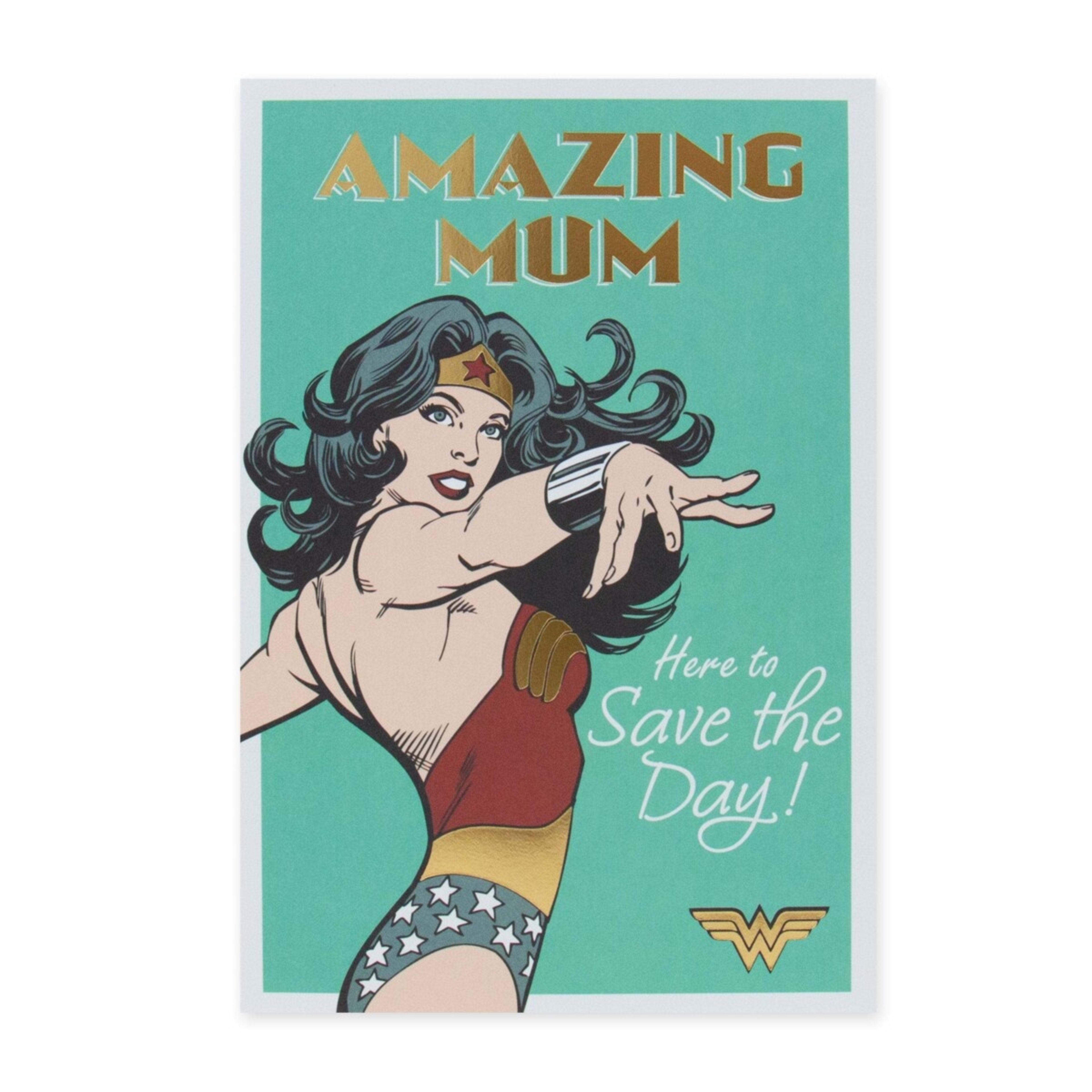 Connections from Hallmark DC Comics Wonder Woman Birthday Card for Mum ...