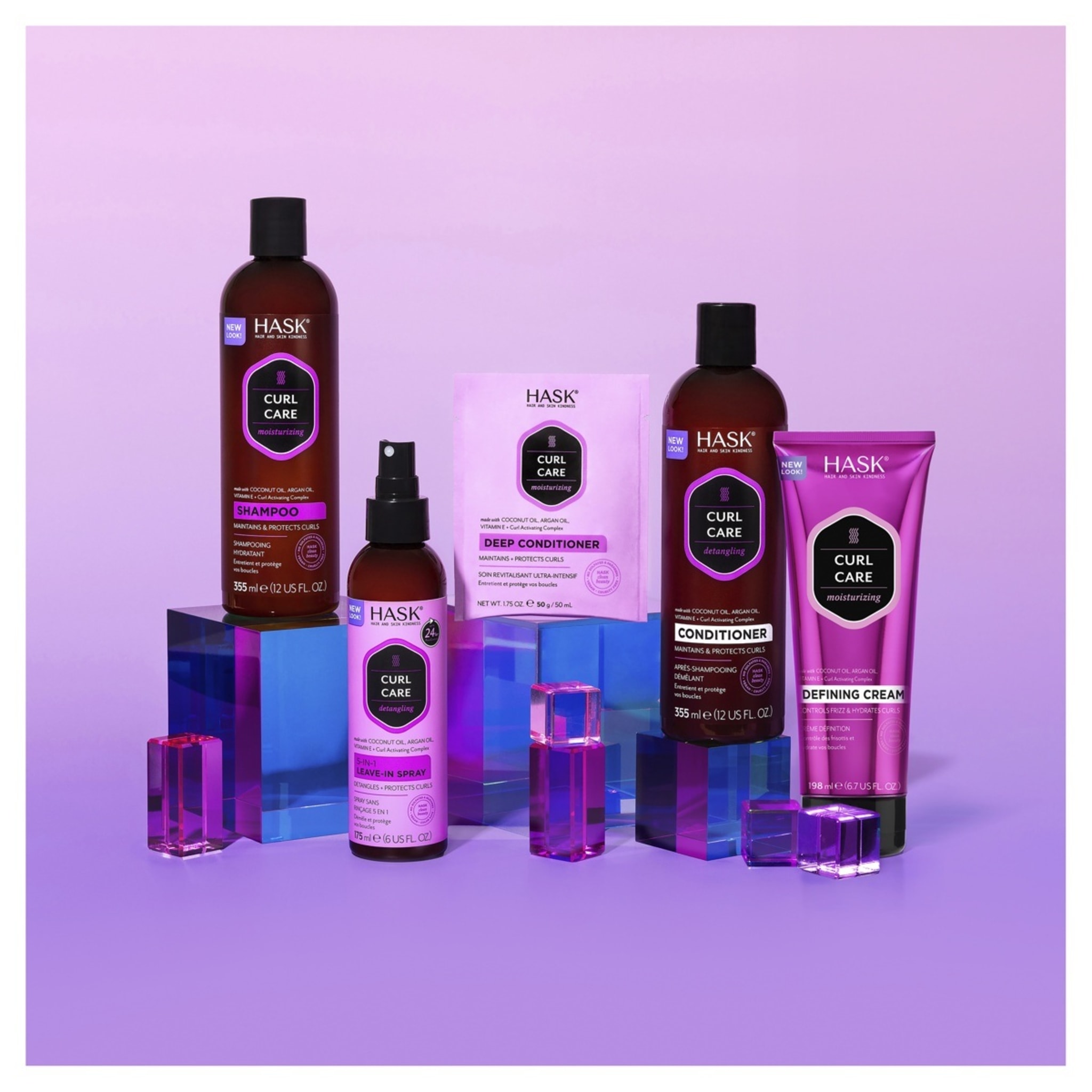 Hask Curl Care Curl Defining Cream 198ml Coconut Oil Argan Oil