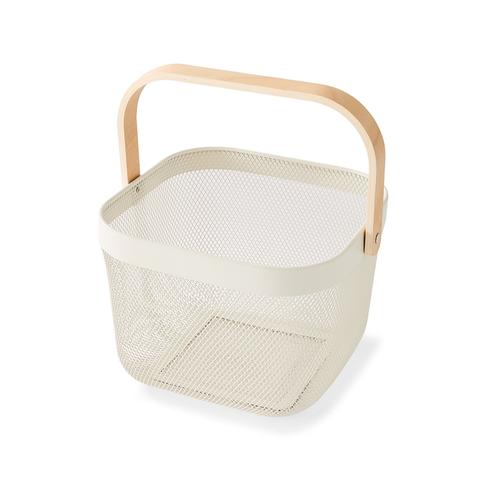 Off White Mesh Basket - Kmart