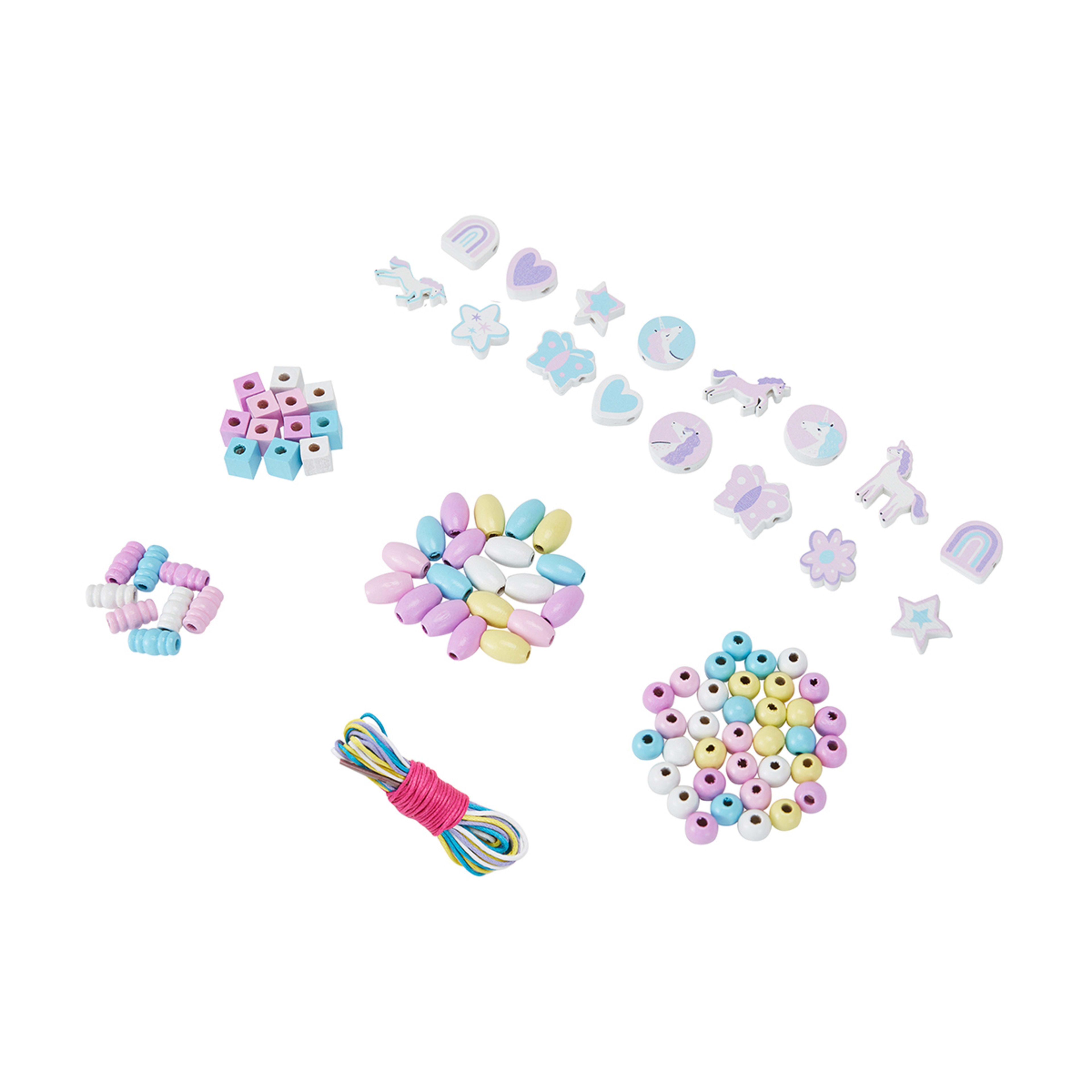 Unicorn Wooden Bead Set - Kmart