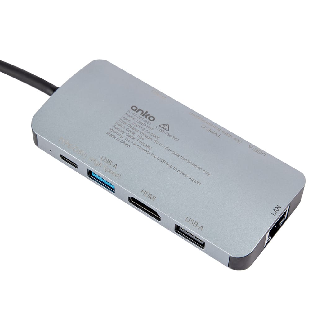 9-in-1 Type C Hub - Grey - Kmart