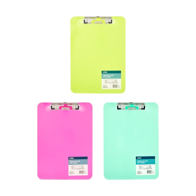Clipboard with Pen Holder - Assorted - Kmart