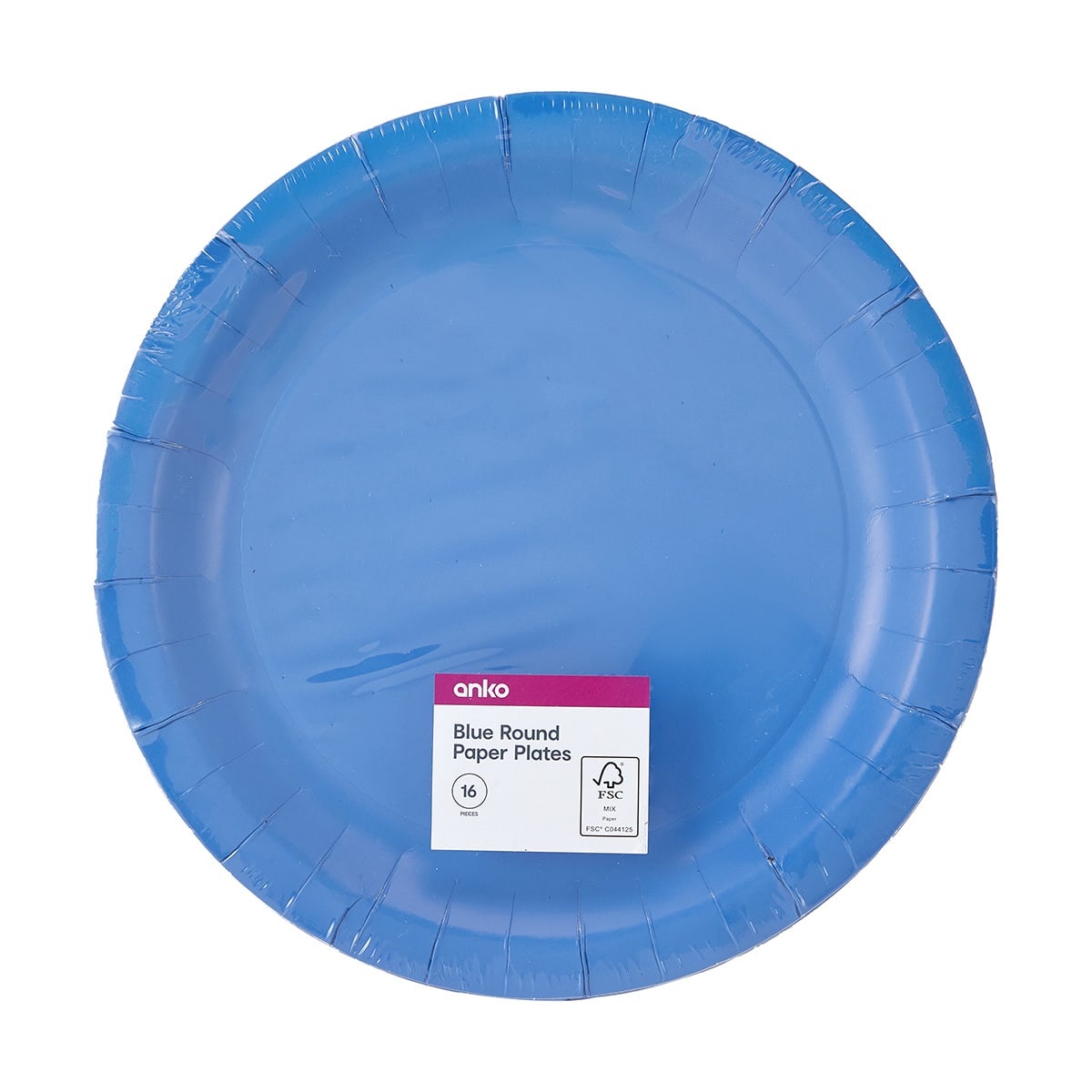 16 Pack Blue Paper Plates - Kmart