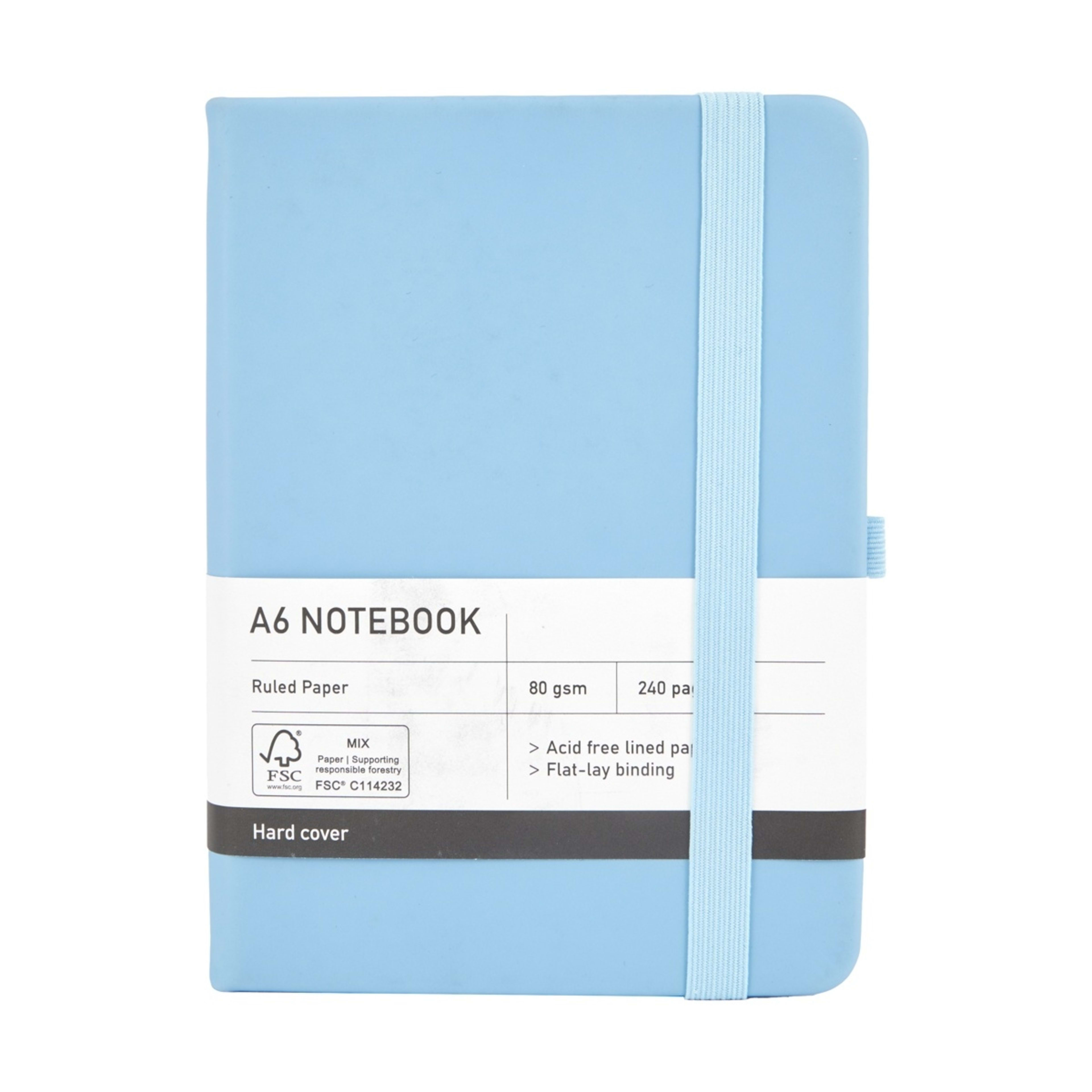 A6 Notebook - Light Blue - Kmart