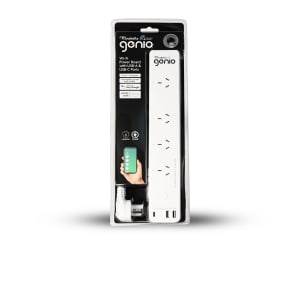 Mirabella Genio Wi-Fi Powerboard 4 Outlets 2 USB-A, 1 USB-C - Kmart