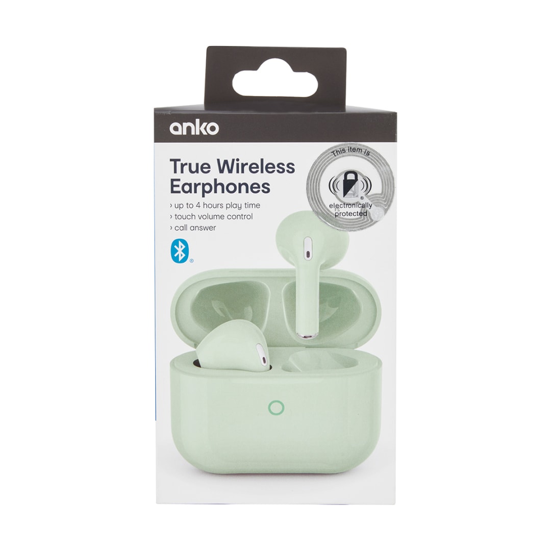 True Wireless Earphones - Mint - Kmart
