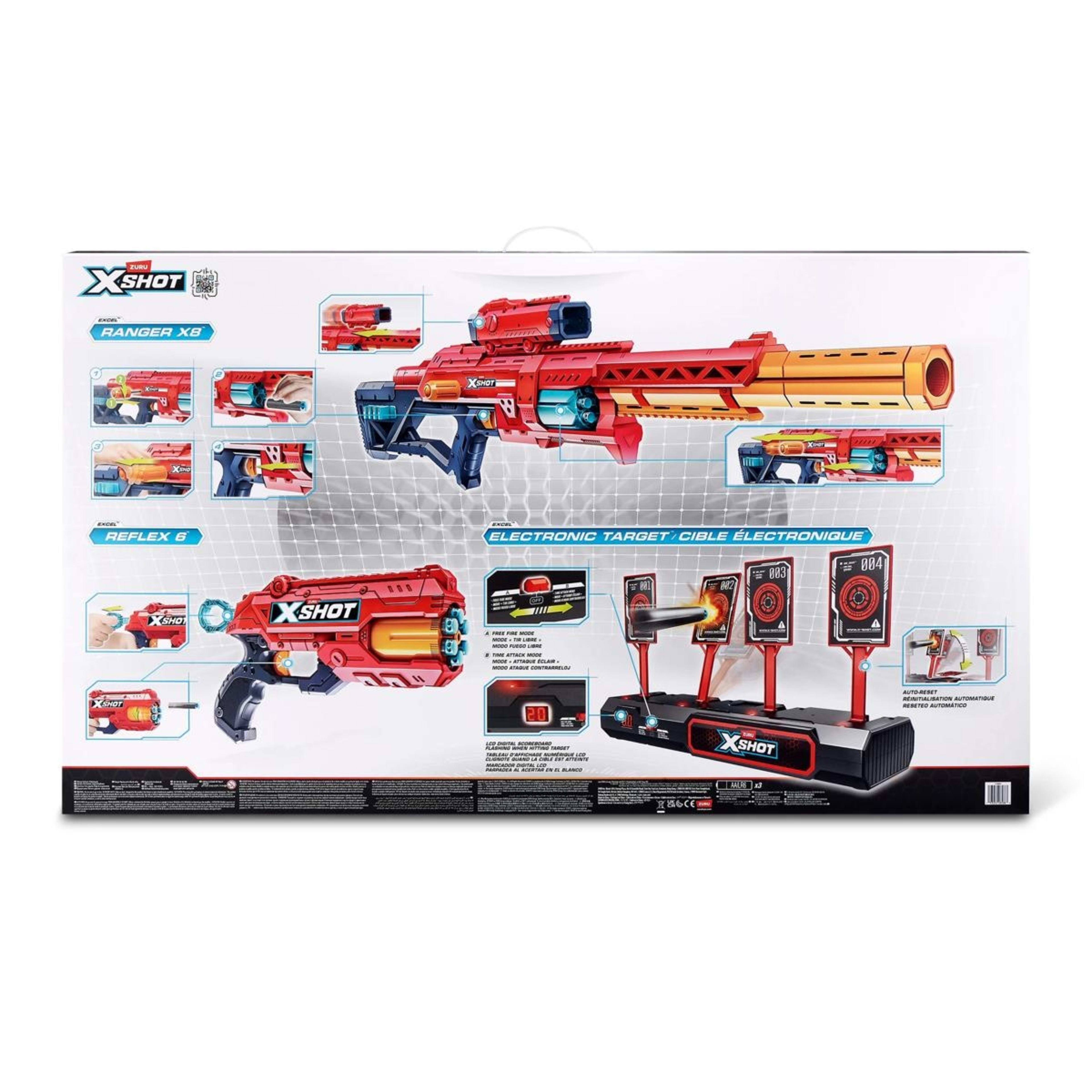 Zuru X-Shot Excel Ultimate Combo Pack with Bonus Electronic Target - Kmart