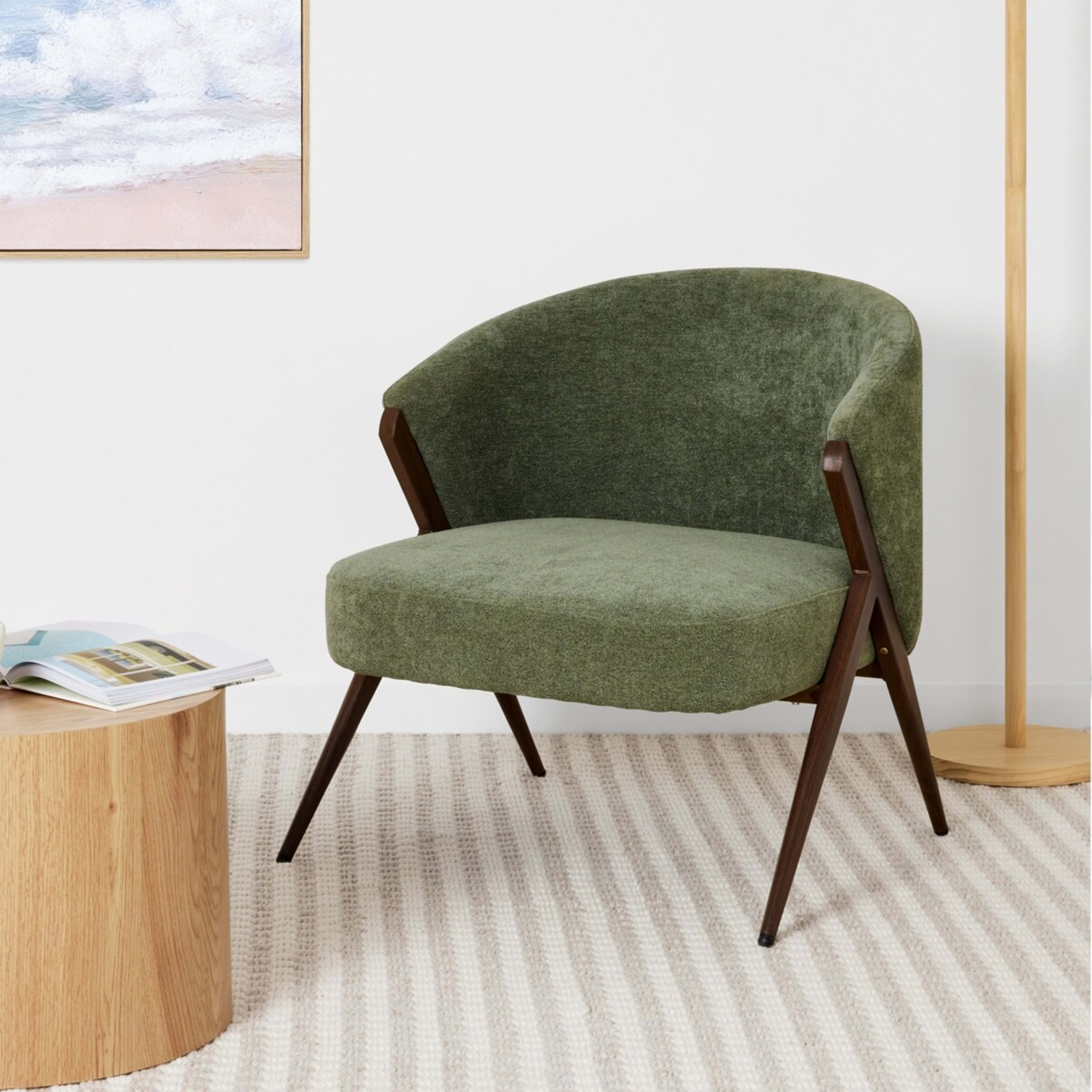 Asker Lounge Chair Walnut - Kmart