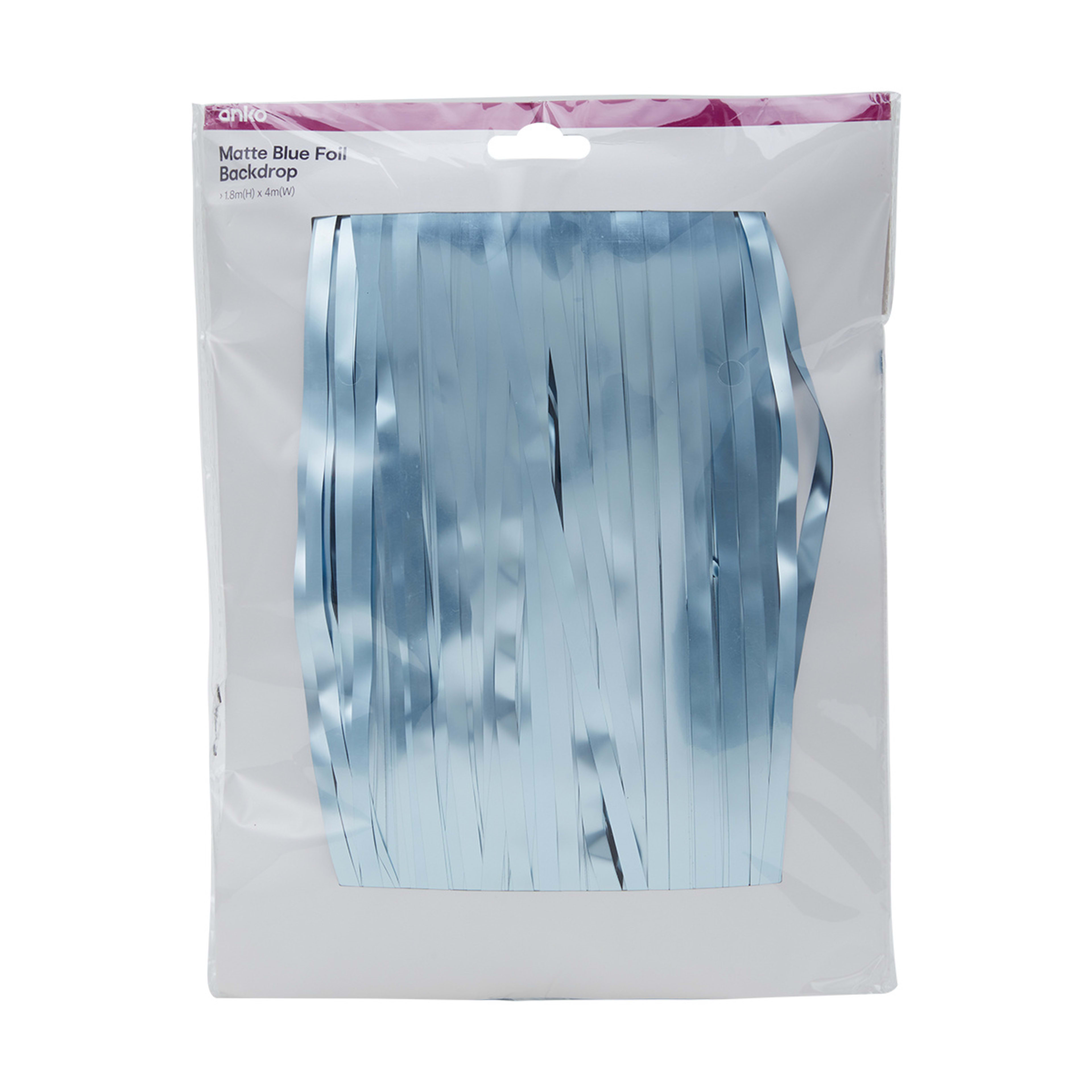 Matte Blue Foil Backdrop - Kmart