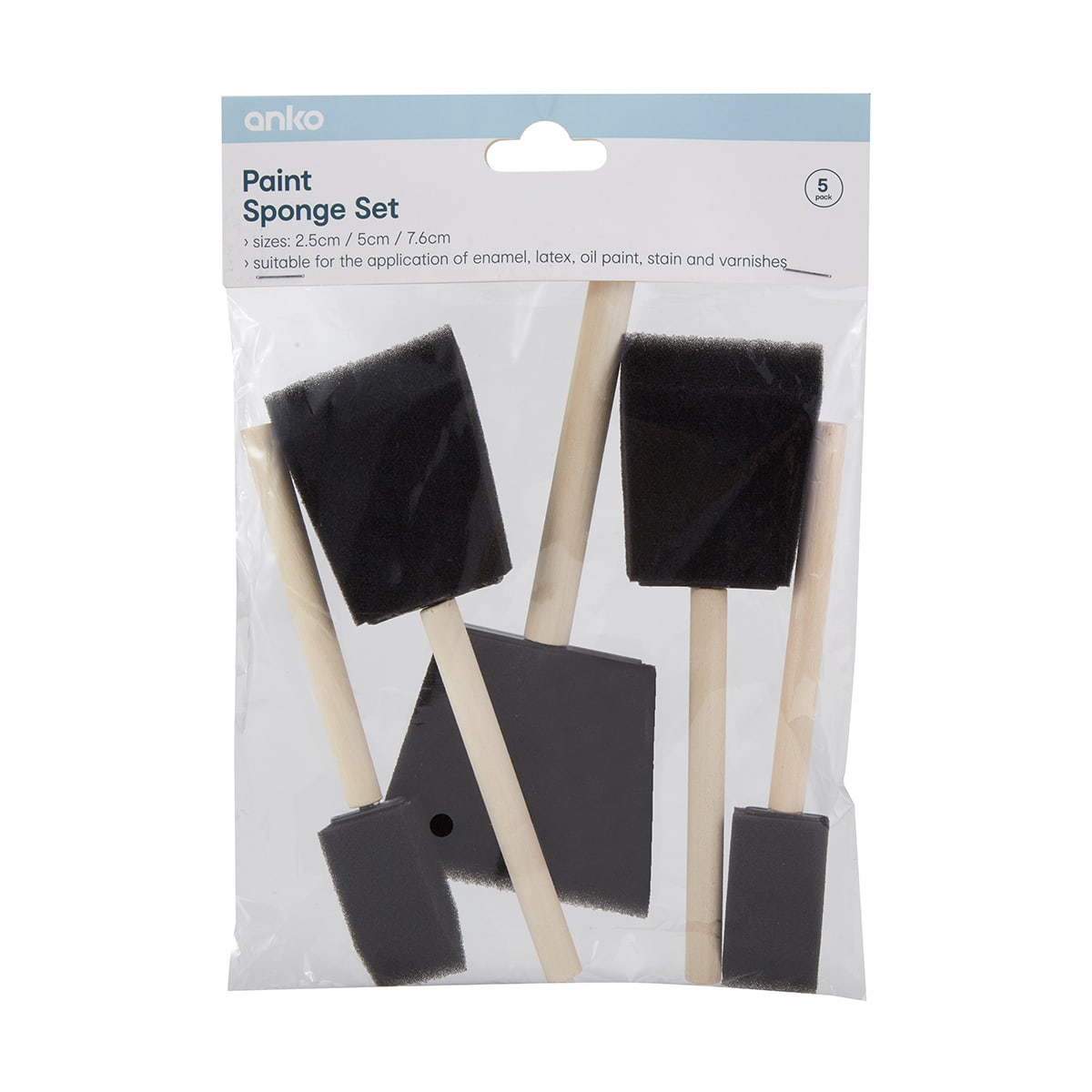 5 Pack Paint Sponge Set - Kmart