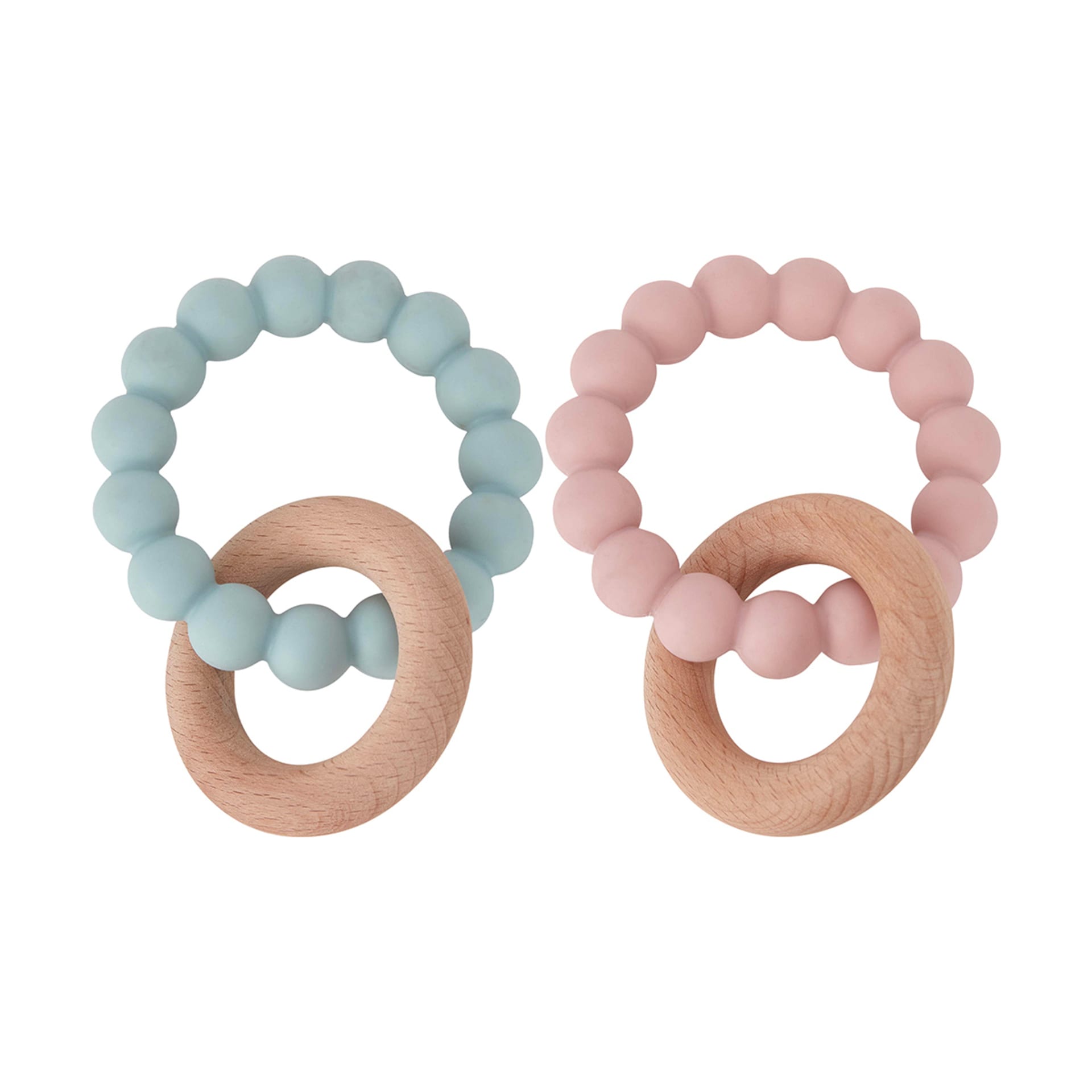 Wooden & Silicone Teether - Assorted - Kmart