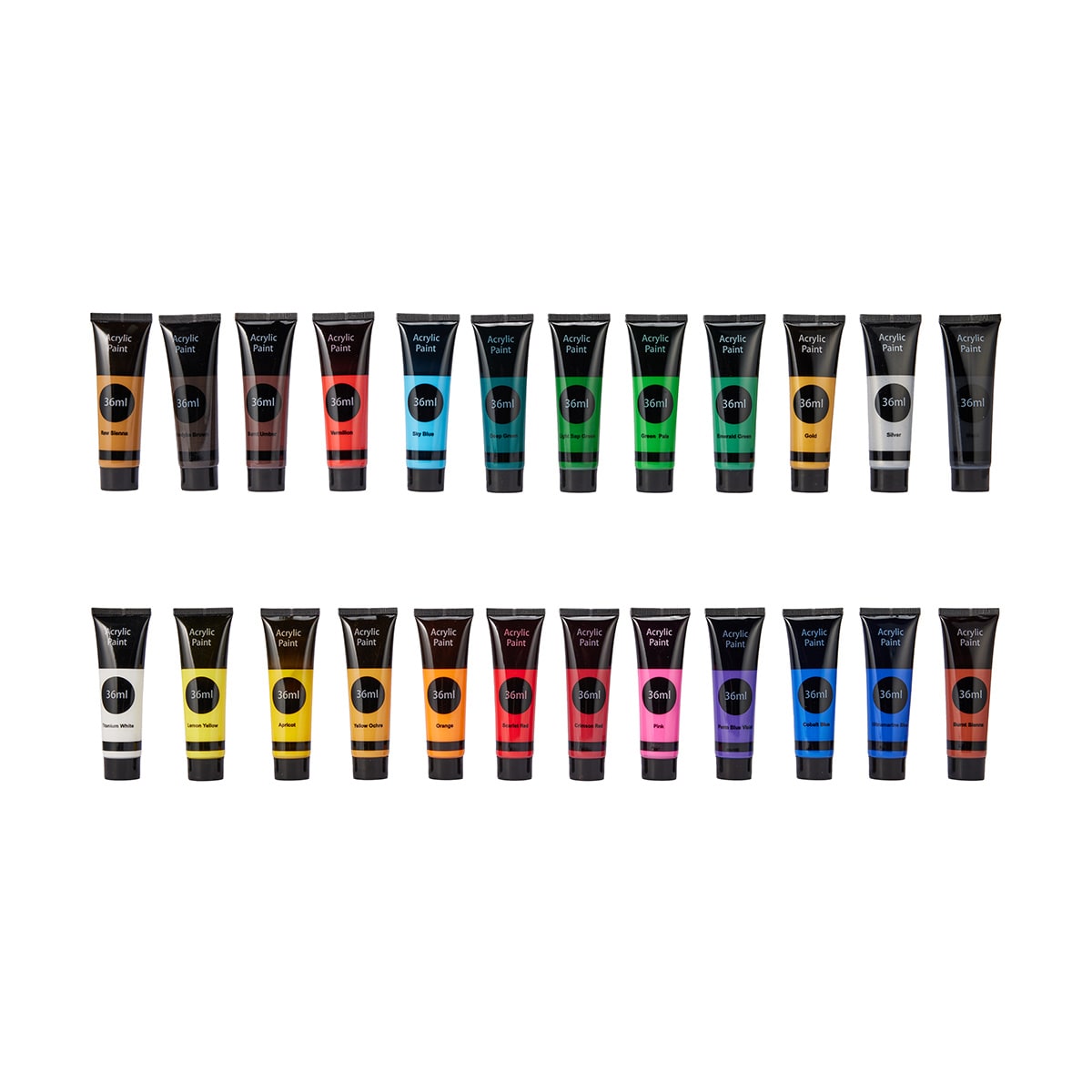 24 Pack Acrylic Paint Set - Kmart
