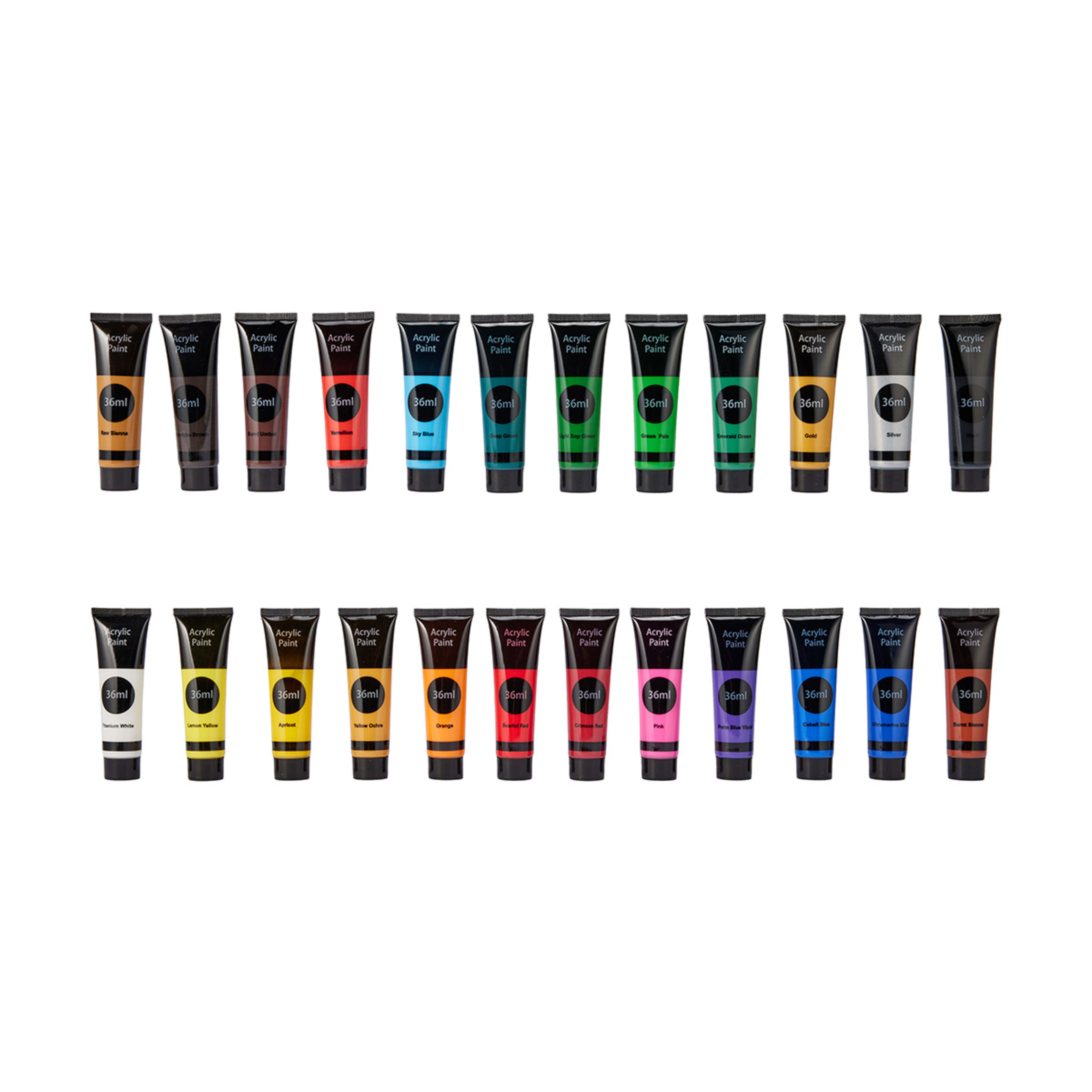 24 Pack Acrylic Paint Set - Kmart