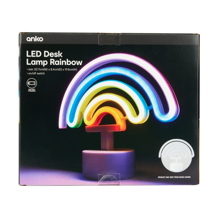 LED Rainbow Desk Lamp - Kmart