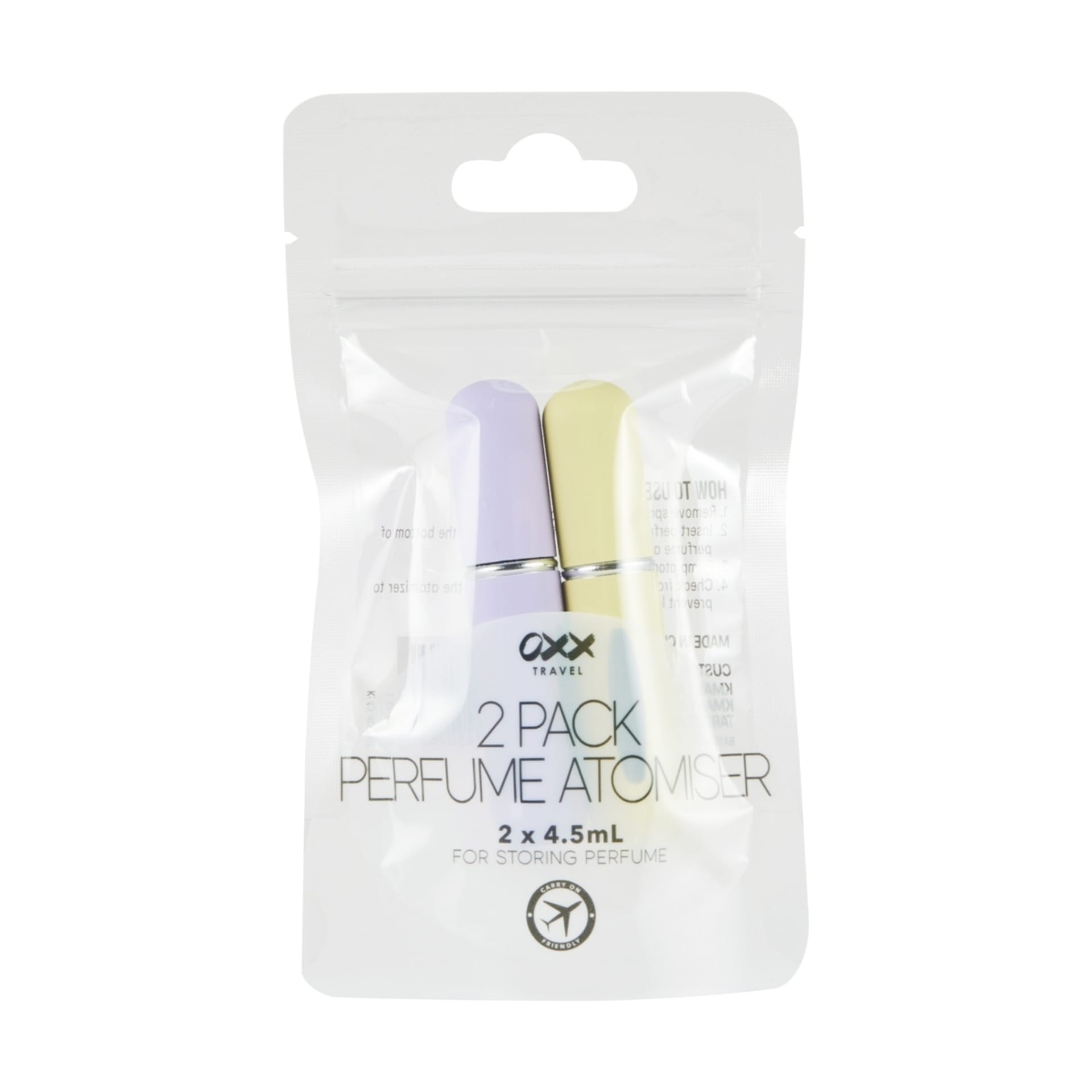 OXX Travel 2 Pack Perfume Atomiser - Kmart