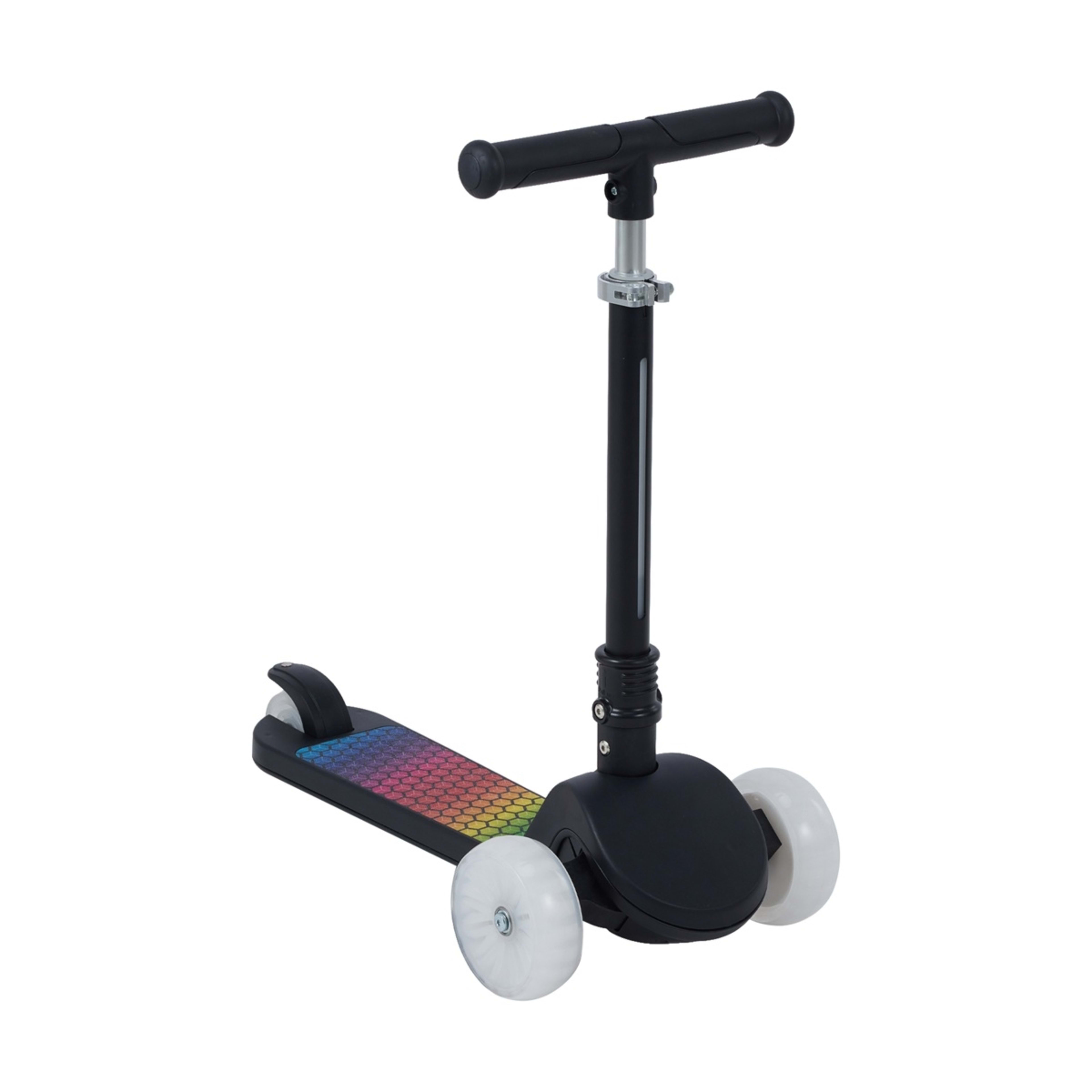 Light Up Tri Scooter - Black - Kmart