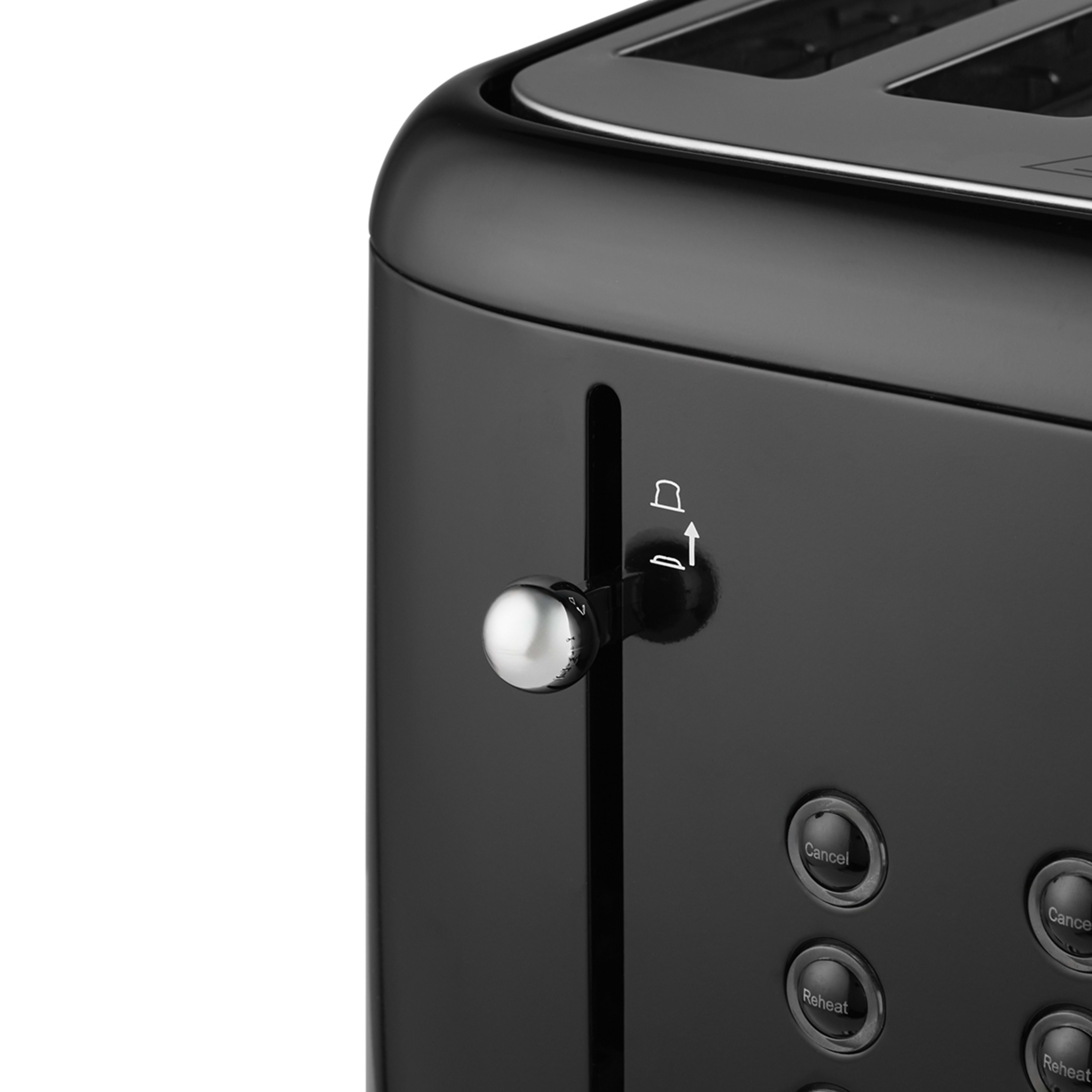 4 Slice Stainless Steel Toaster - Black - Kmart