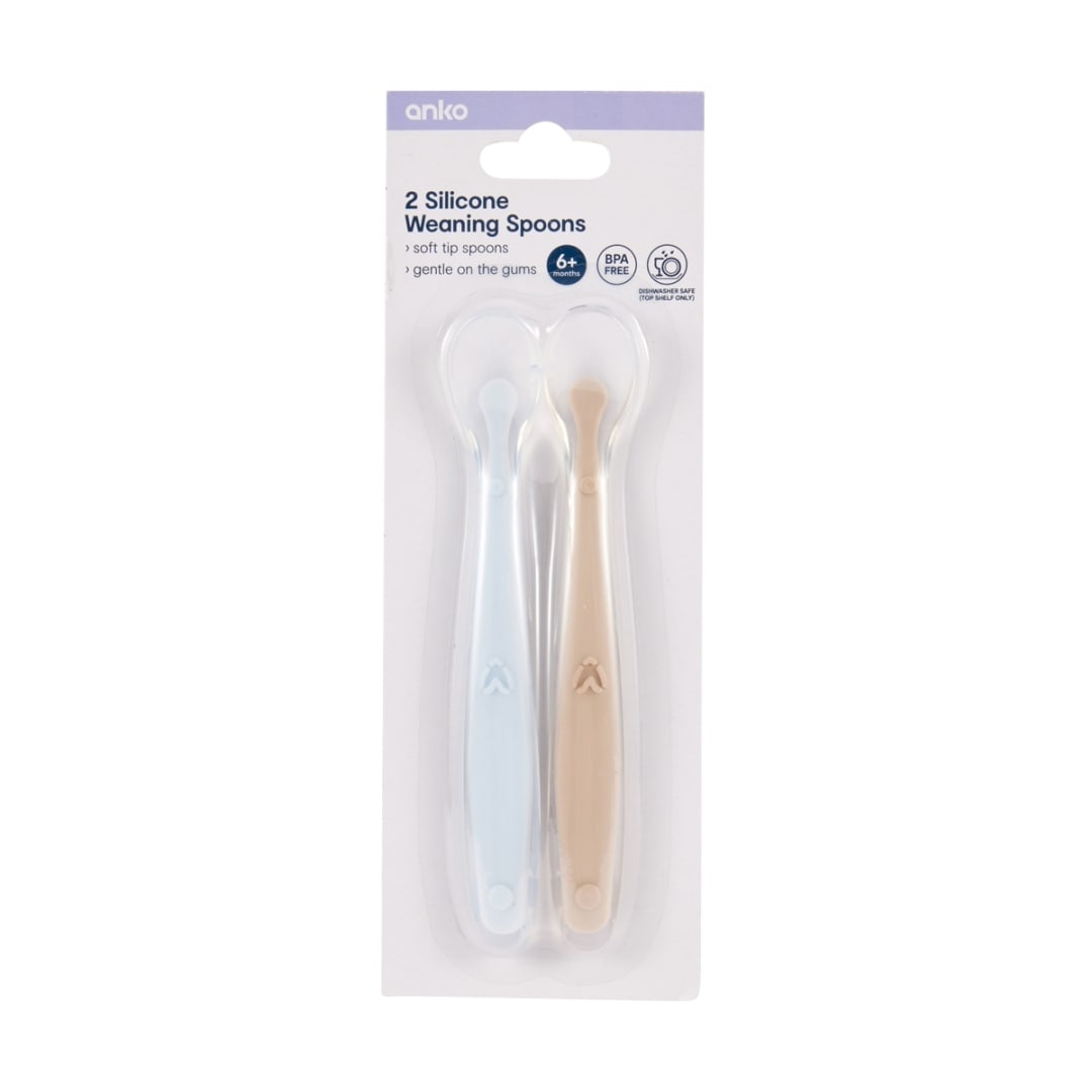 2 Pack Silicone Weaning Spoons - Kmart