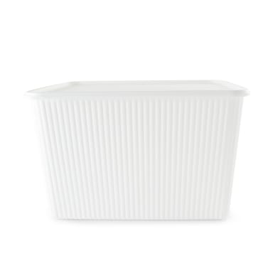 18L Ribbed Container - White - Kmart