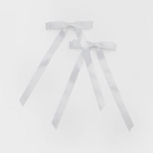 2 Pack White Bow Slide Hair Clips - Kmart