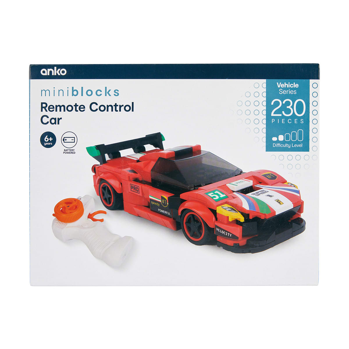 230 Piece Mini Blocks Vehicle Series: Remote Control Car - Kmart