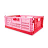 15L Collapsible Crate - Medium, Red - Kmart
