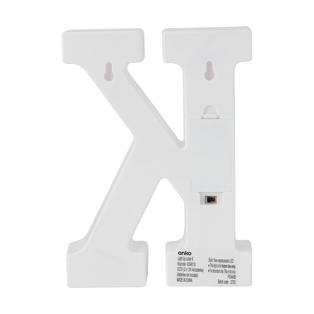 Light Up Letter - K - Kmart