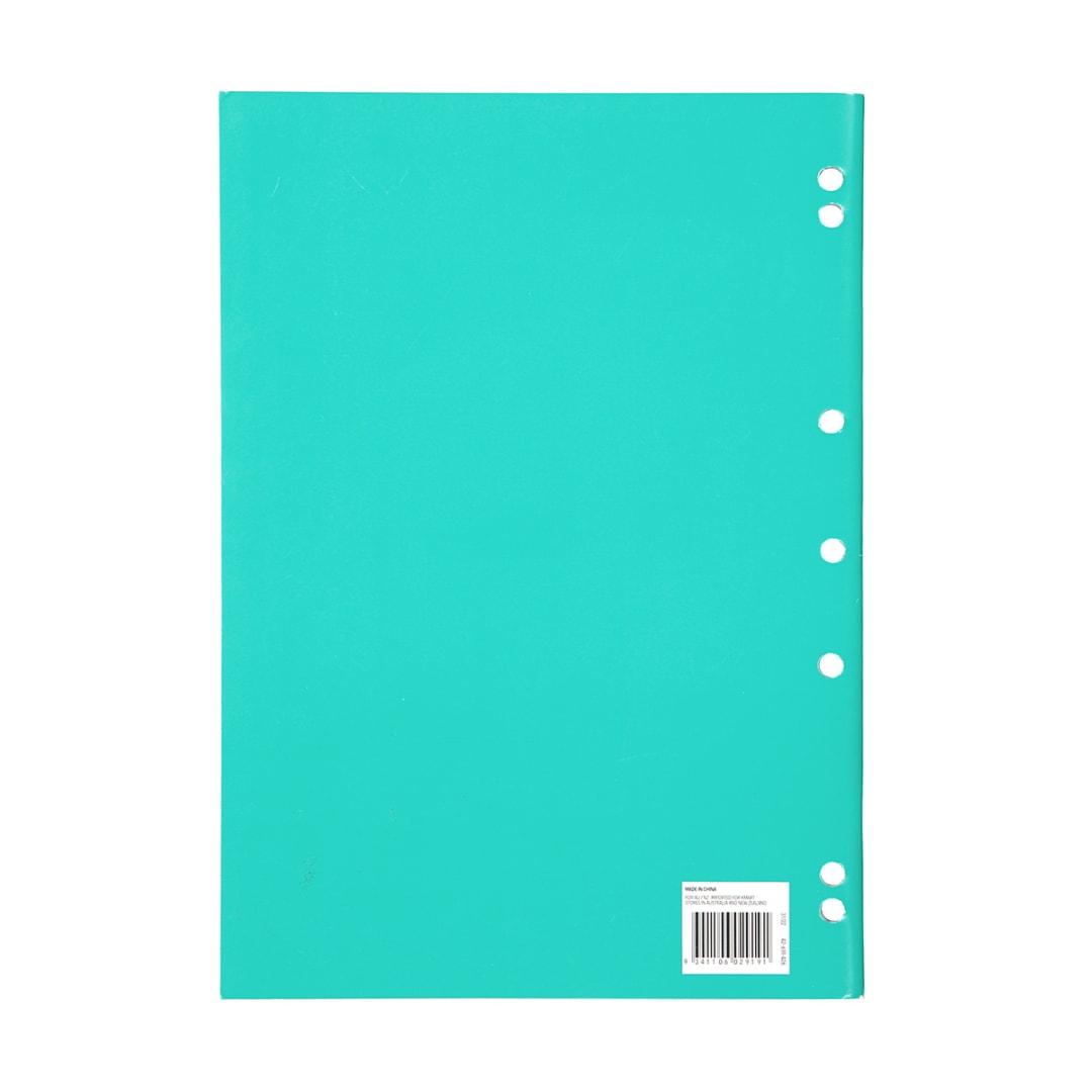 Binder Book - A4, 128 Pages, Blue - Kmart