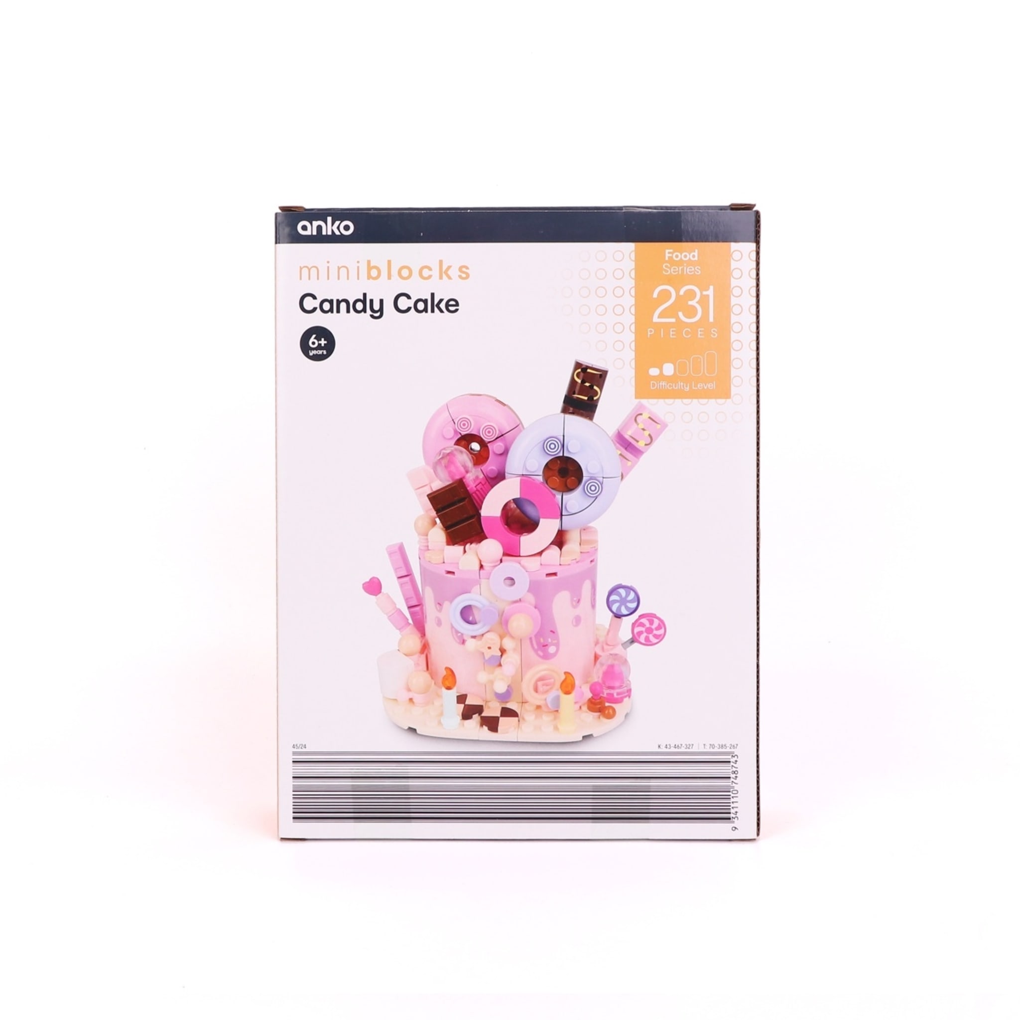 231 Piece Mini Blocks Food Series: Candy Cake - Kmart