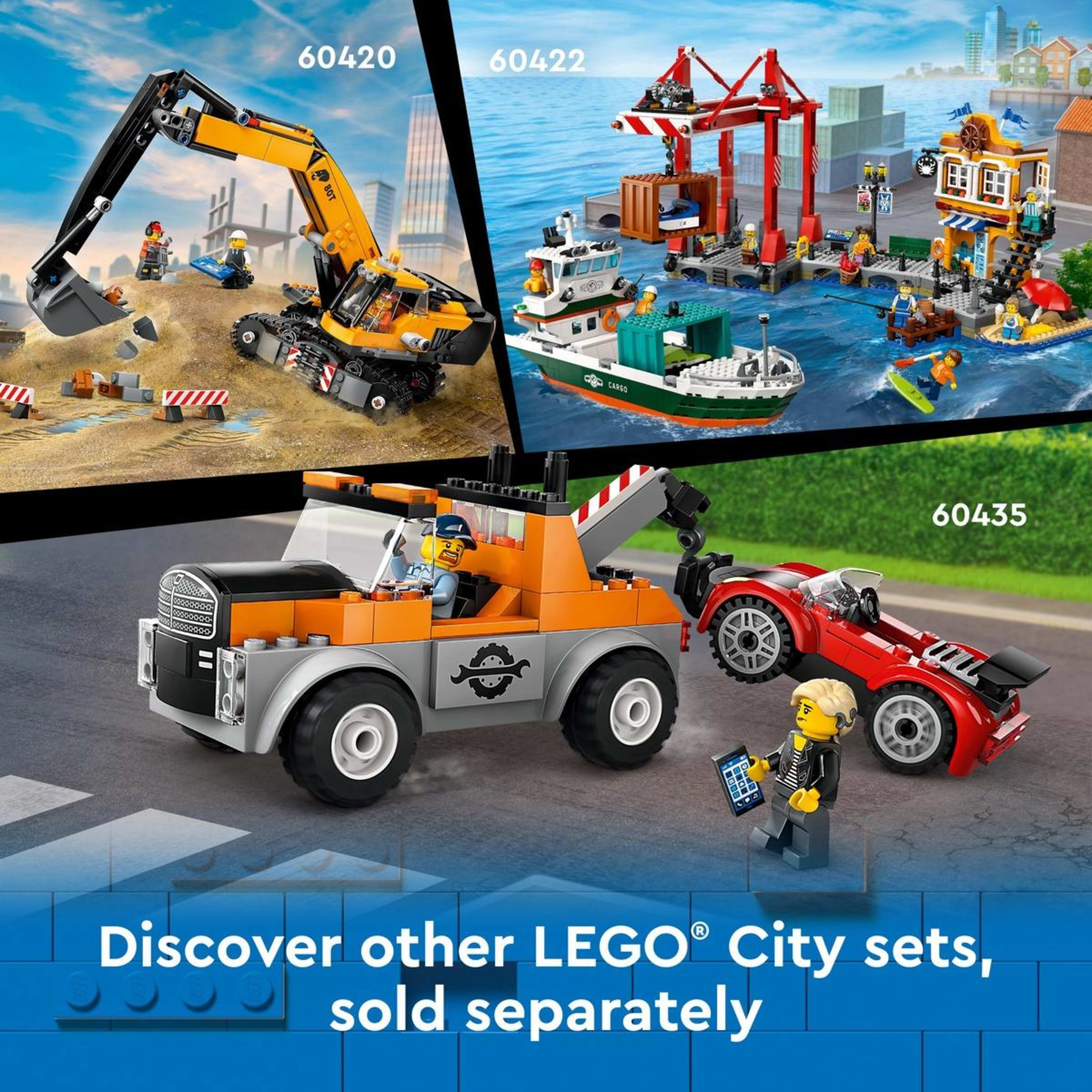 LEGO City Big Vehicles Yellow Mobile Construction Crane 60409 - Kmart