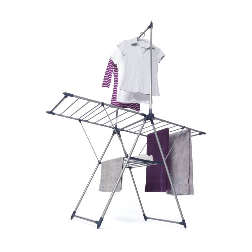 Winged Clothes Airer with Garment Rack - Kmart