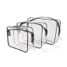 3 Piece Clear Soft Packing Cube Set - Kmart