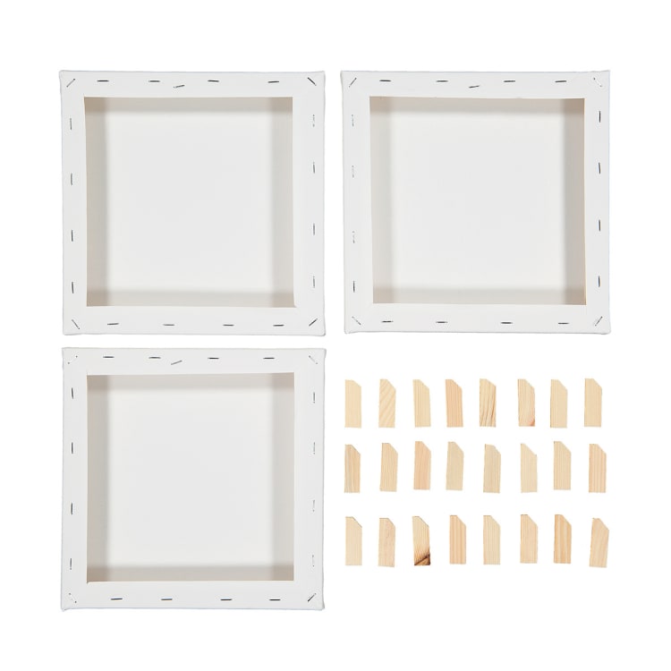 10in. x 10in. Deep Edge Stretched Canvas - 3 pack - Kmart