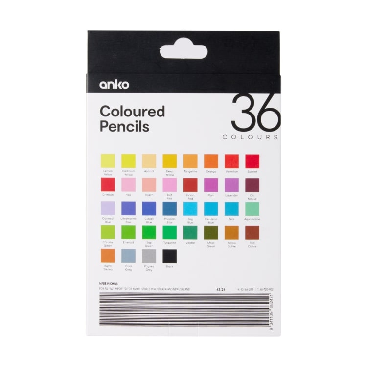 36 Pack Coloured Pencils - Kmart NZ