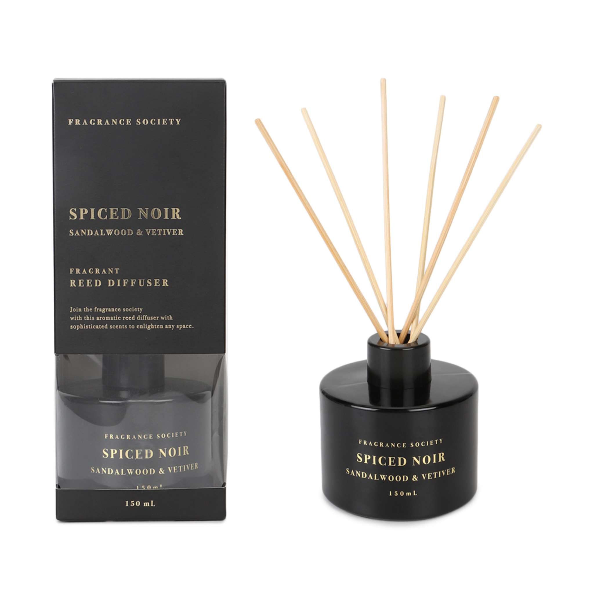 Spiced Noir Fragrant Reed Diffuser 150ml - Kmart